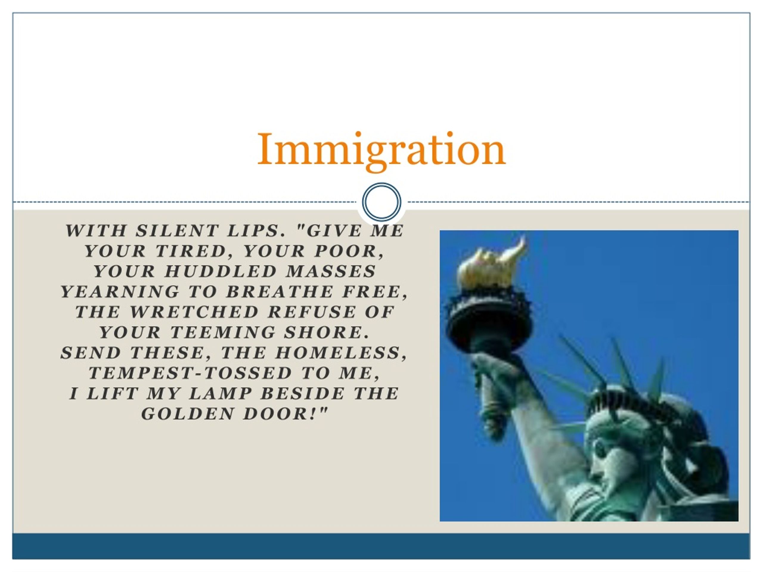 PPT - Immigration PowerPoint Presentation, free download - ID:210033