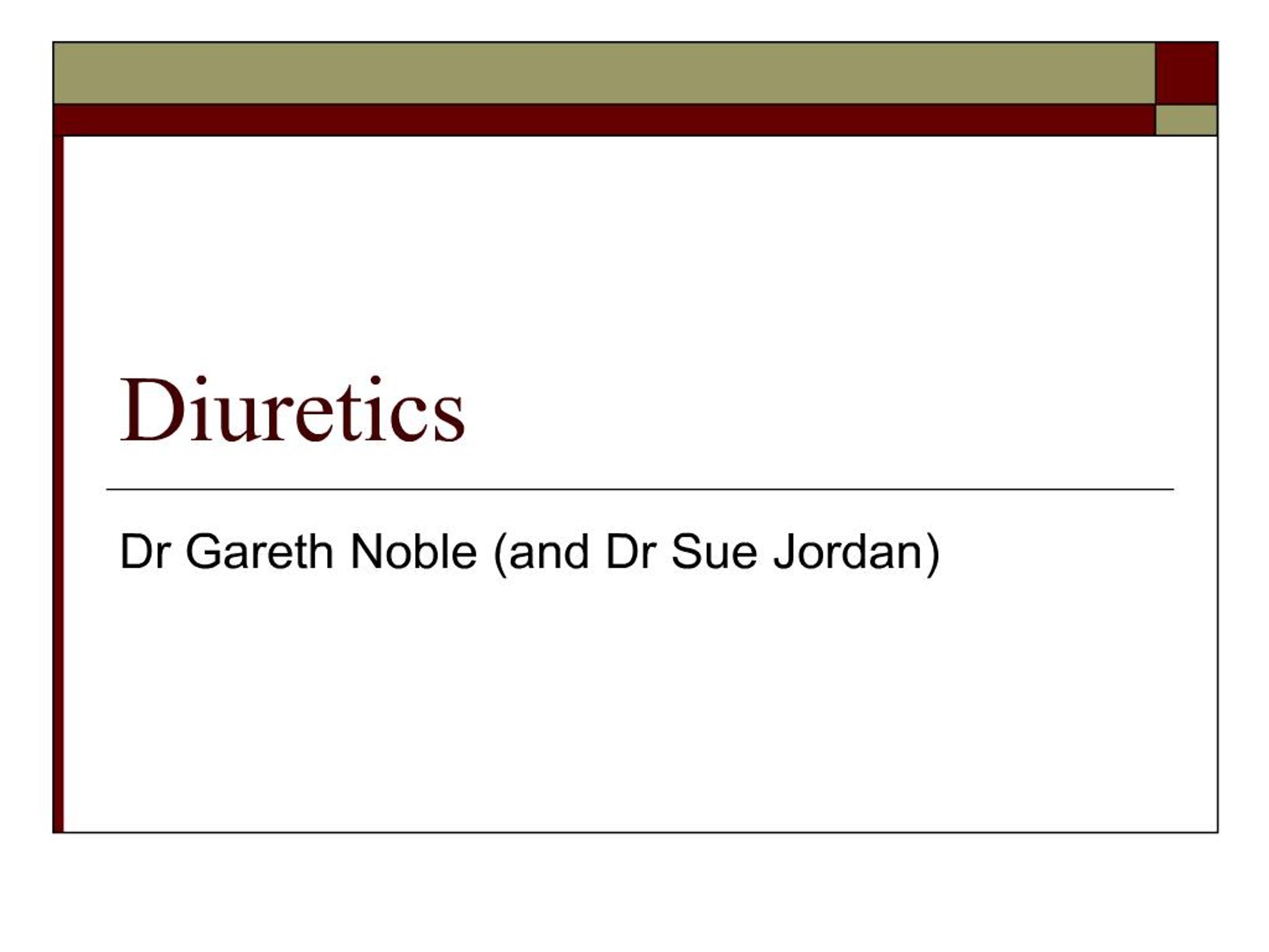 PPT - Diuretics PowerPoint Presentation, free download - ID:210957