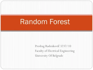 PPT - Random Forest PowerPoint Presentation, free download - ID:9020522