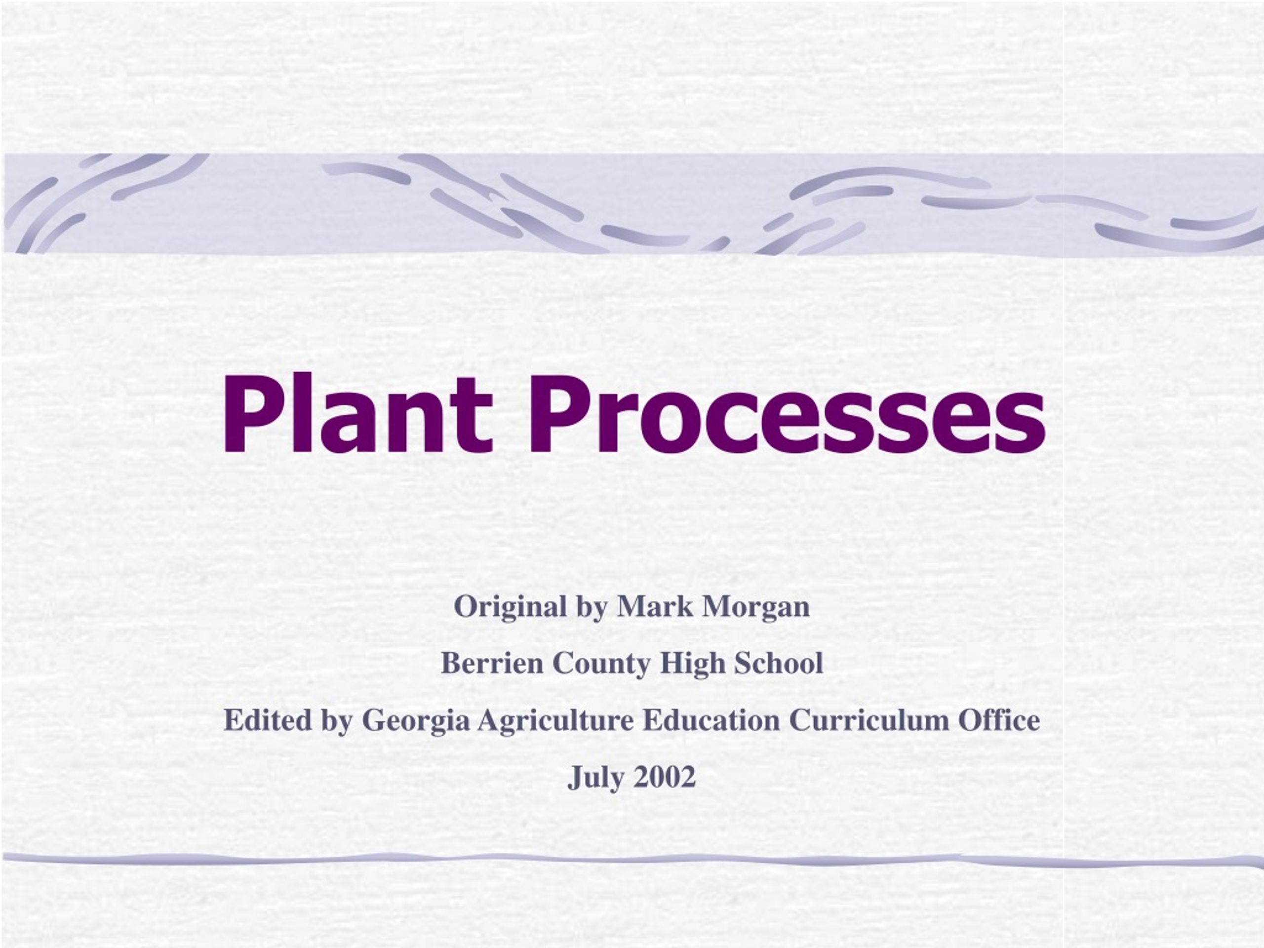 PPT - Plant Processes PowerPoint Presentation, free download - ID:211707