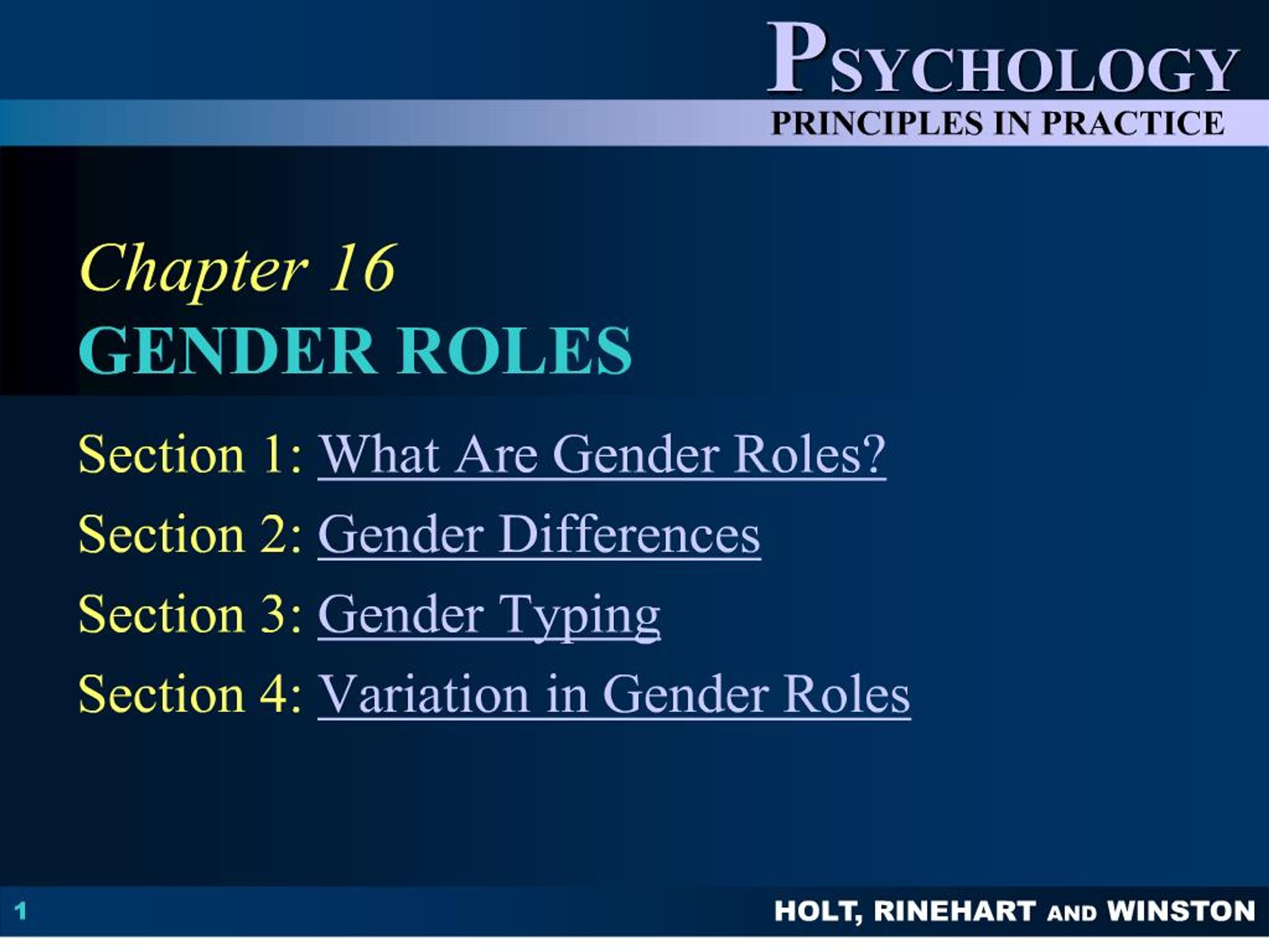 PPT - Chapter 16 GENDER ROLES PowerPoint Presentation, free download ...