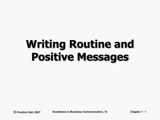 PPT - Chapter 6 Neutral and Positive Messages PowerPoint Presentation ...