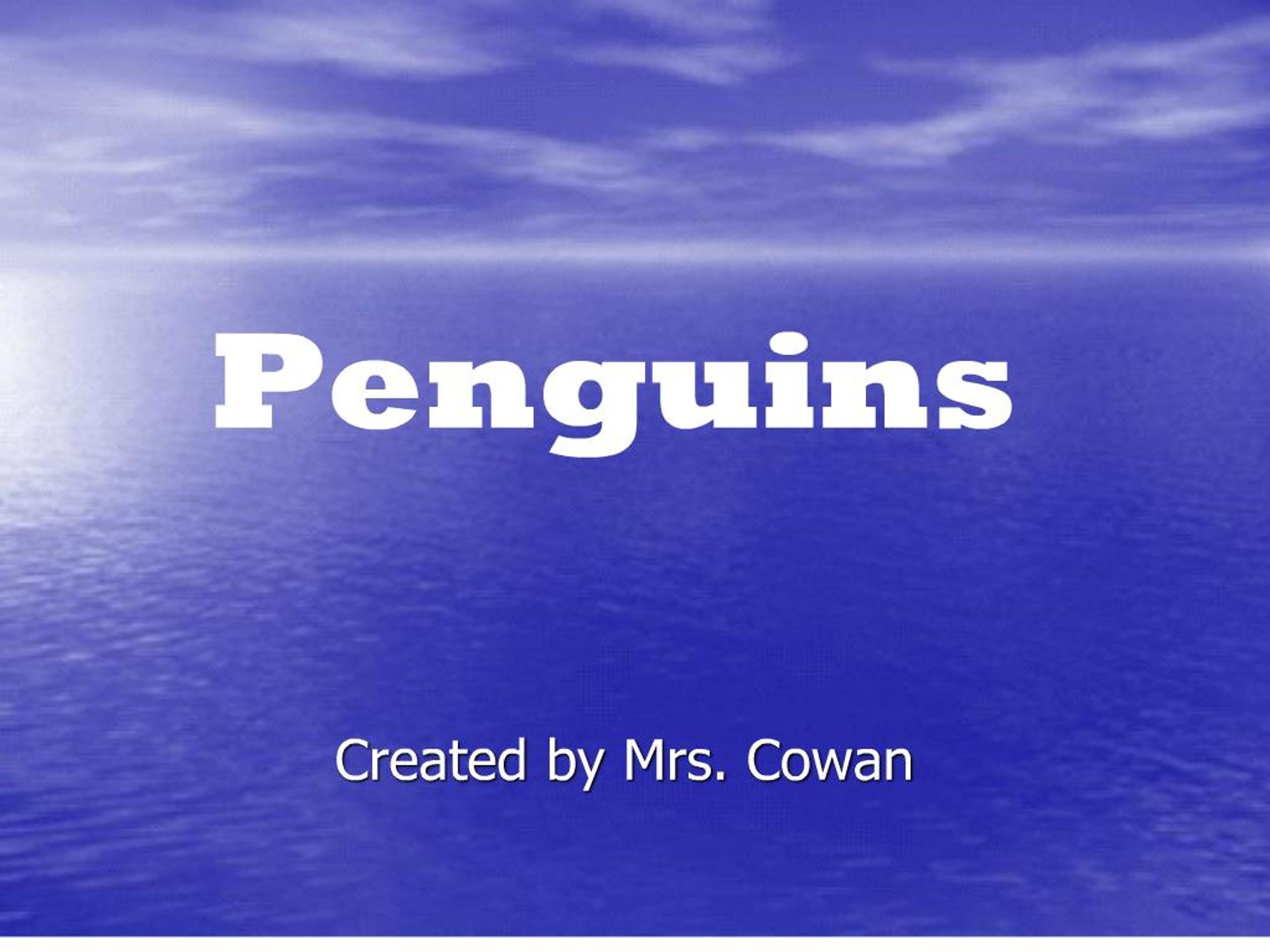 PPT - Penguins PowerPoint Presentation, free download - ID:213801