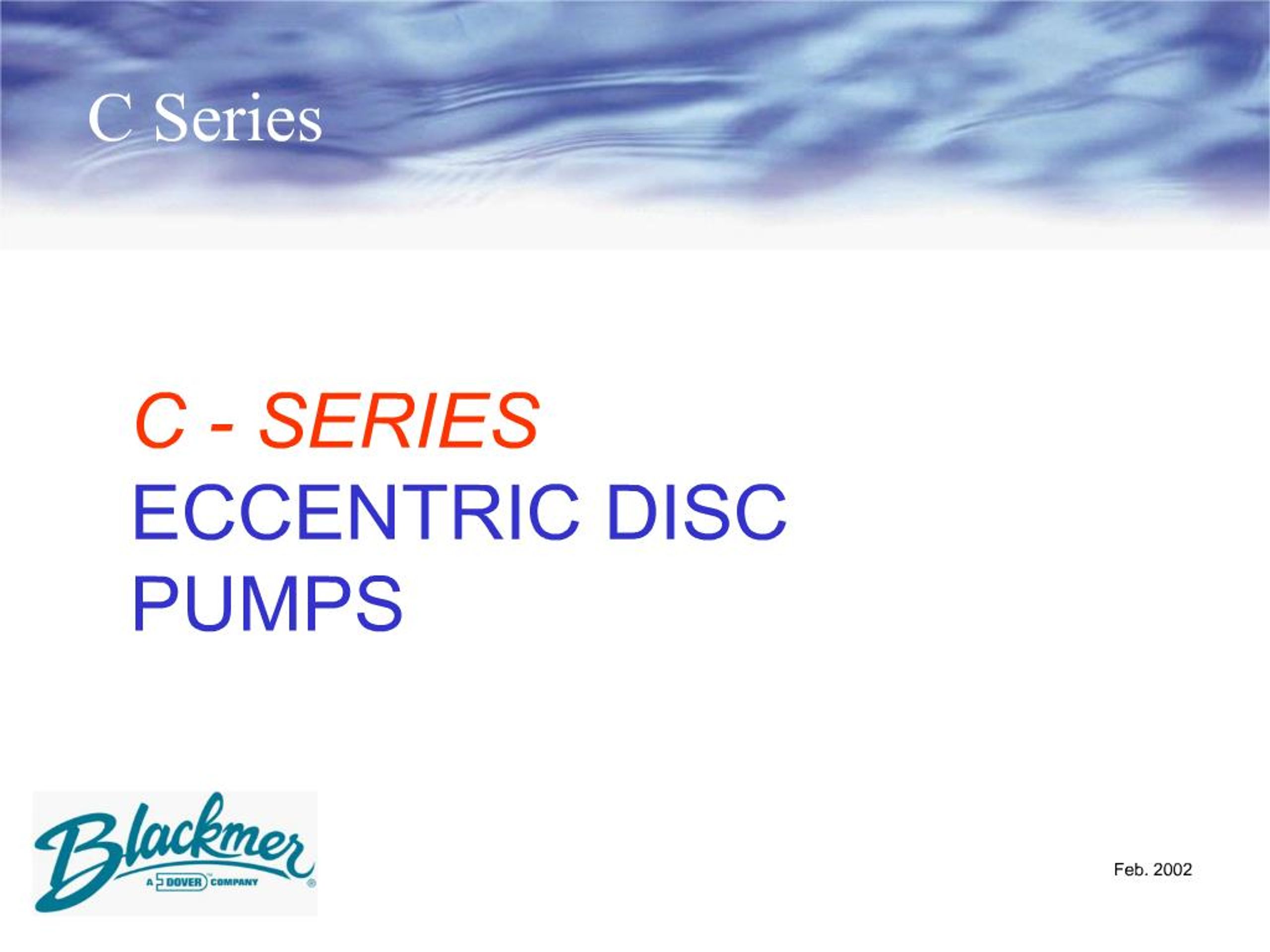 PPT - C - SERIES ECCENTRIC DISC PUMPS PowerPoint Presentation, free ...
