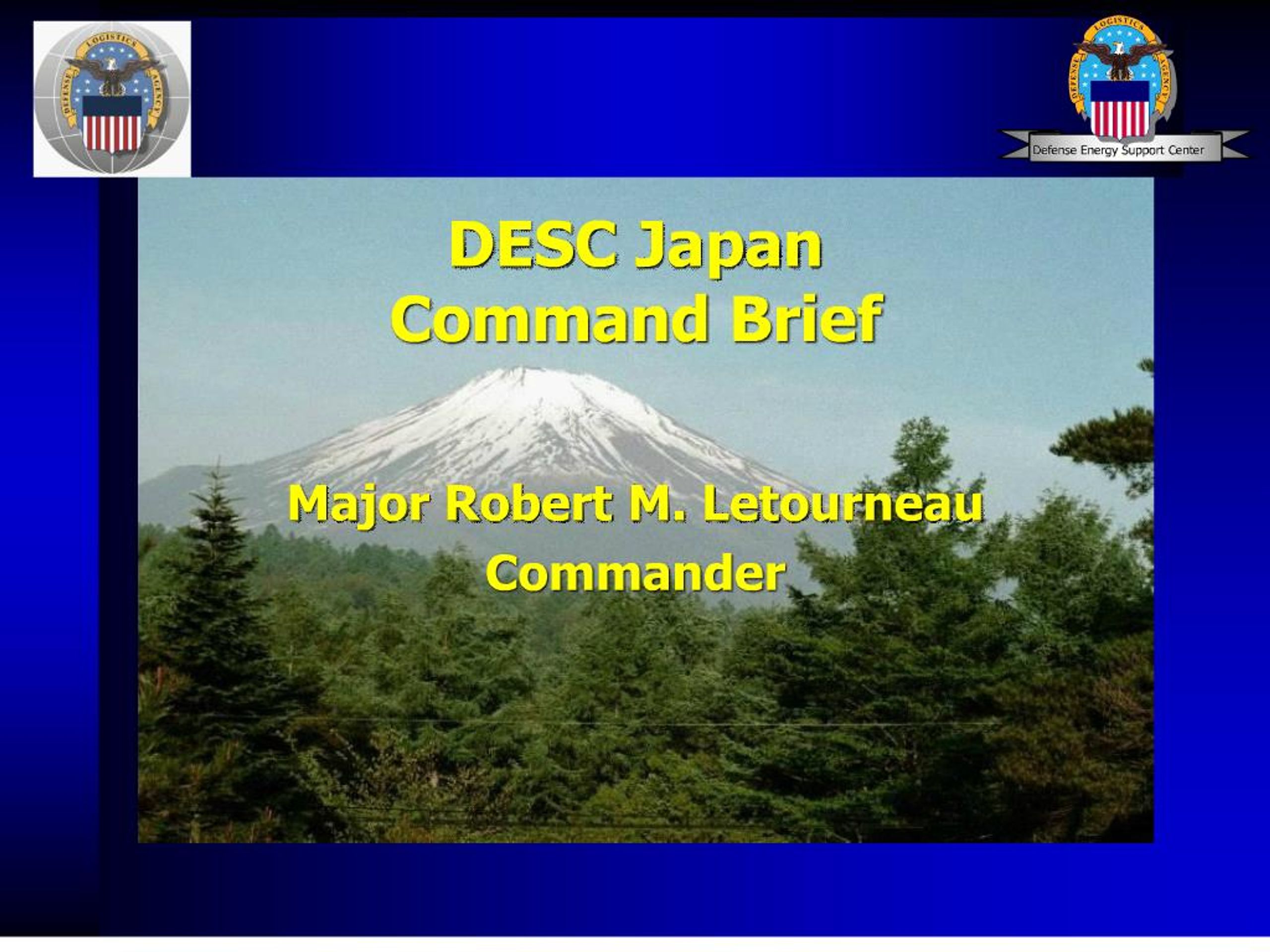 PPT - DESC Japan Command Brief PowerPoint Presentation, free download ...