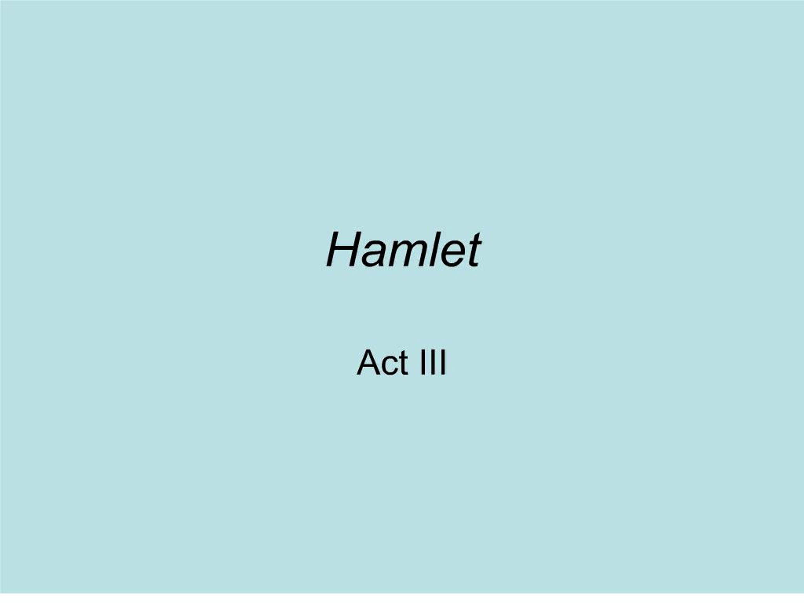 PPT - Hamlet PowerPoint Presentation, free download - ID:215431