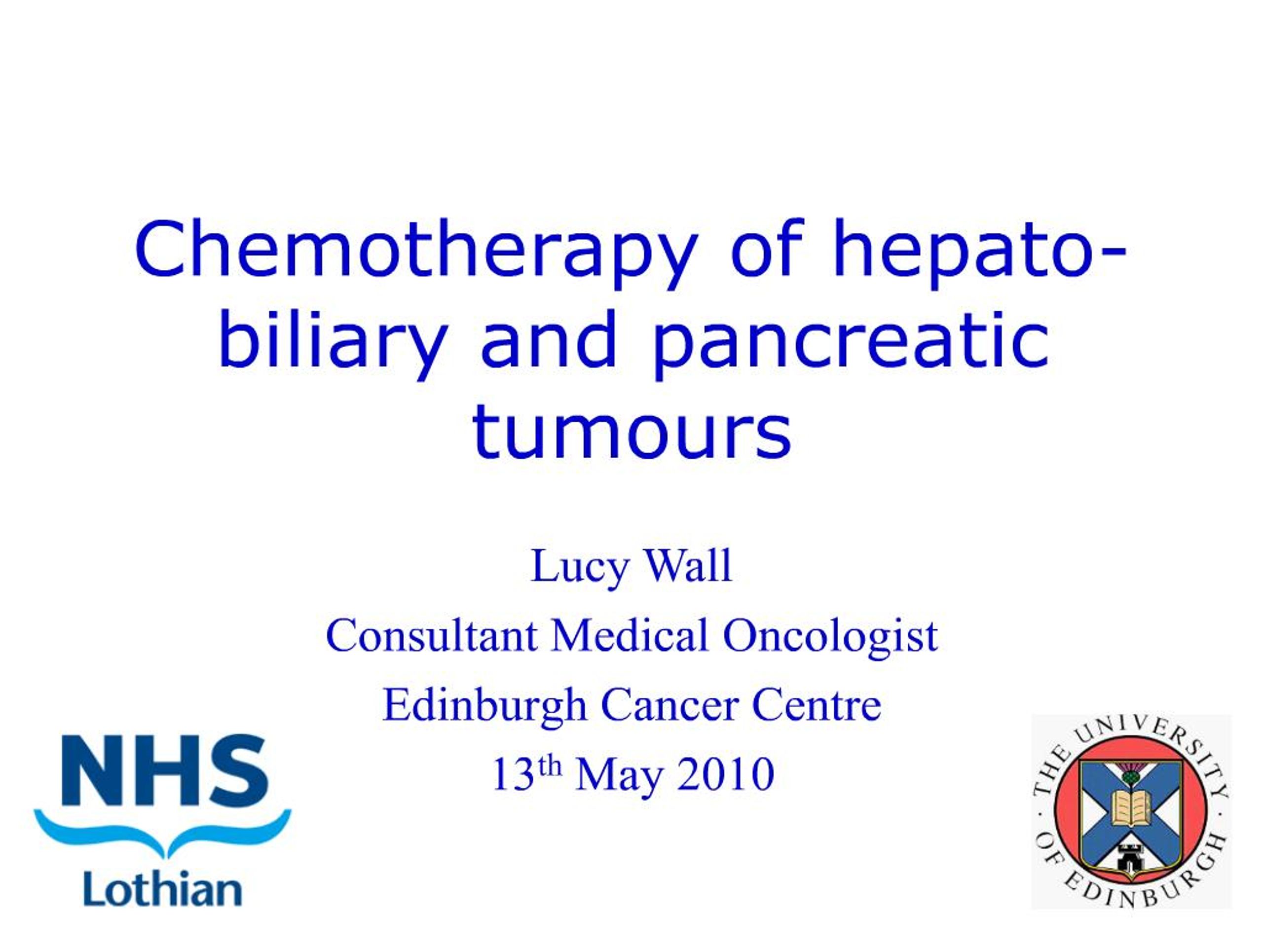 PPT - Chemotherapy of hepato-biliary and pancreatic tumours PowerPoint ...