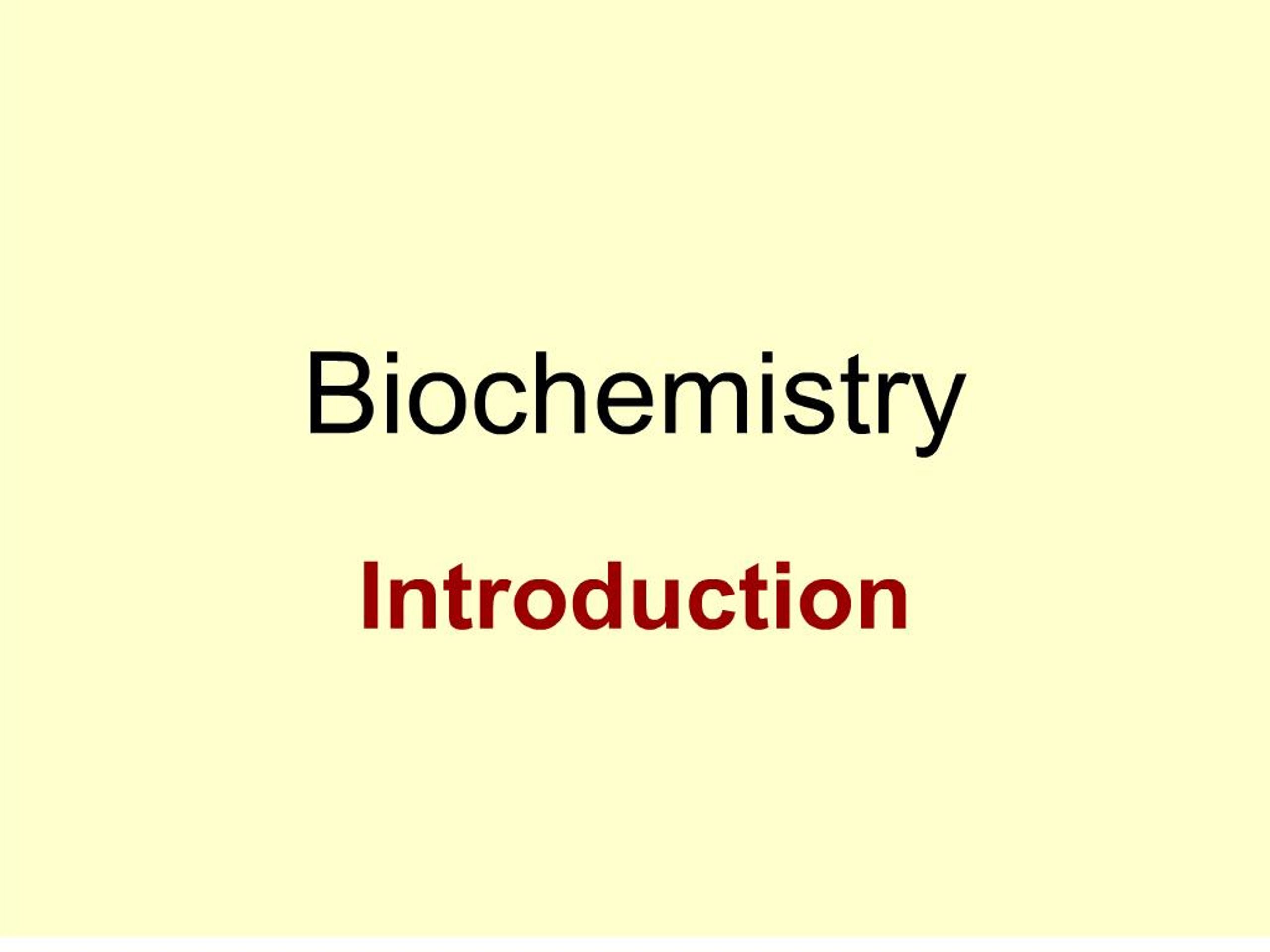PPT - Biochemistry PowerPoint Presentation, free download - ID:217007