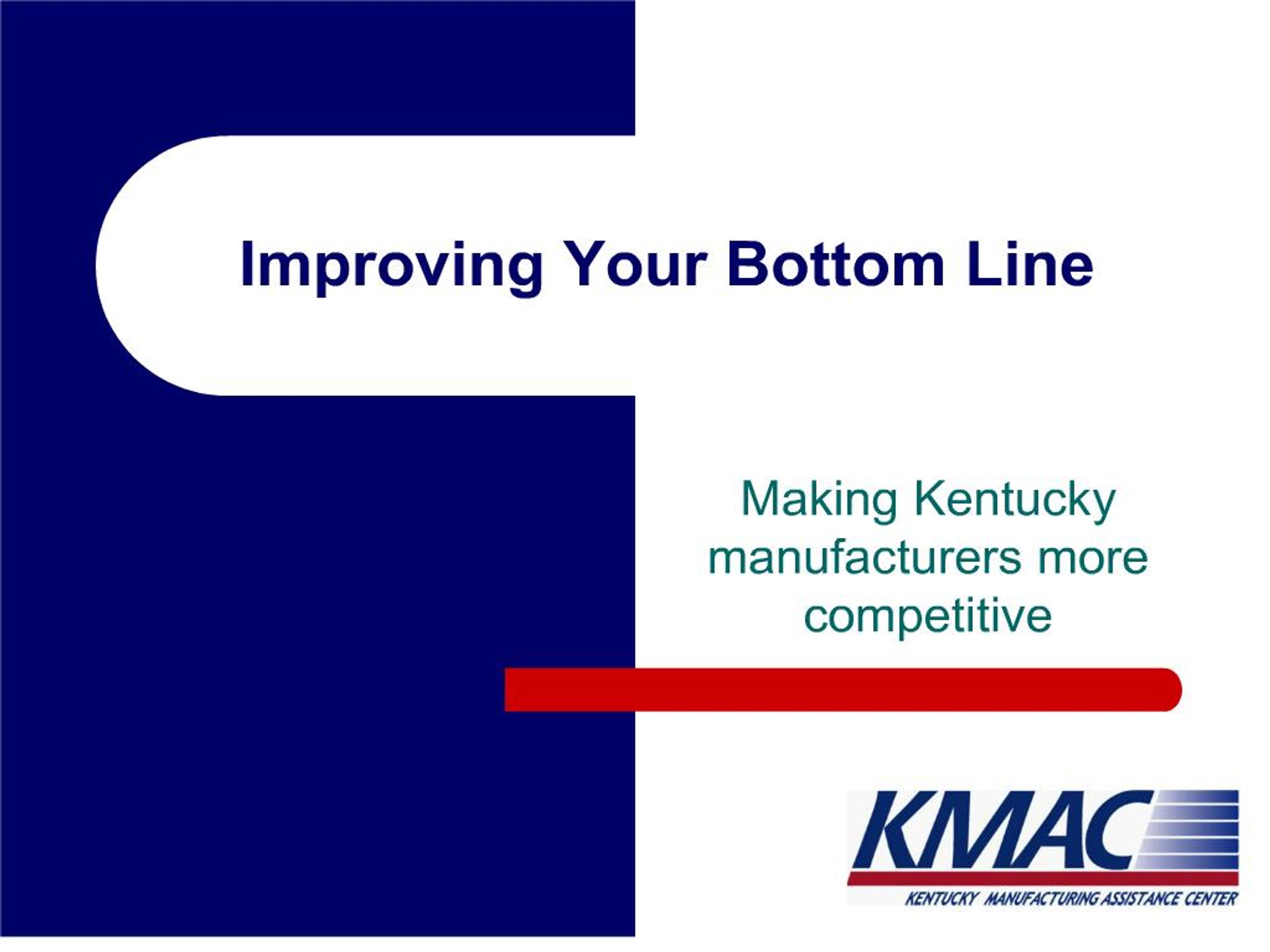 PPT - Improving Your Bottom Line PowerPoint Presentation, free download ...