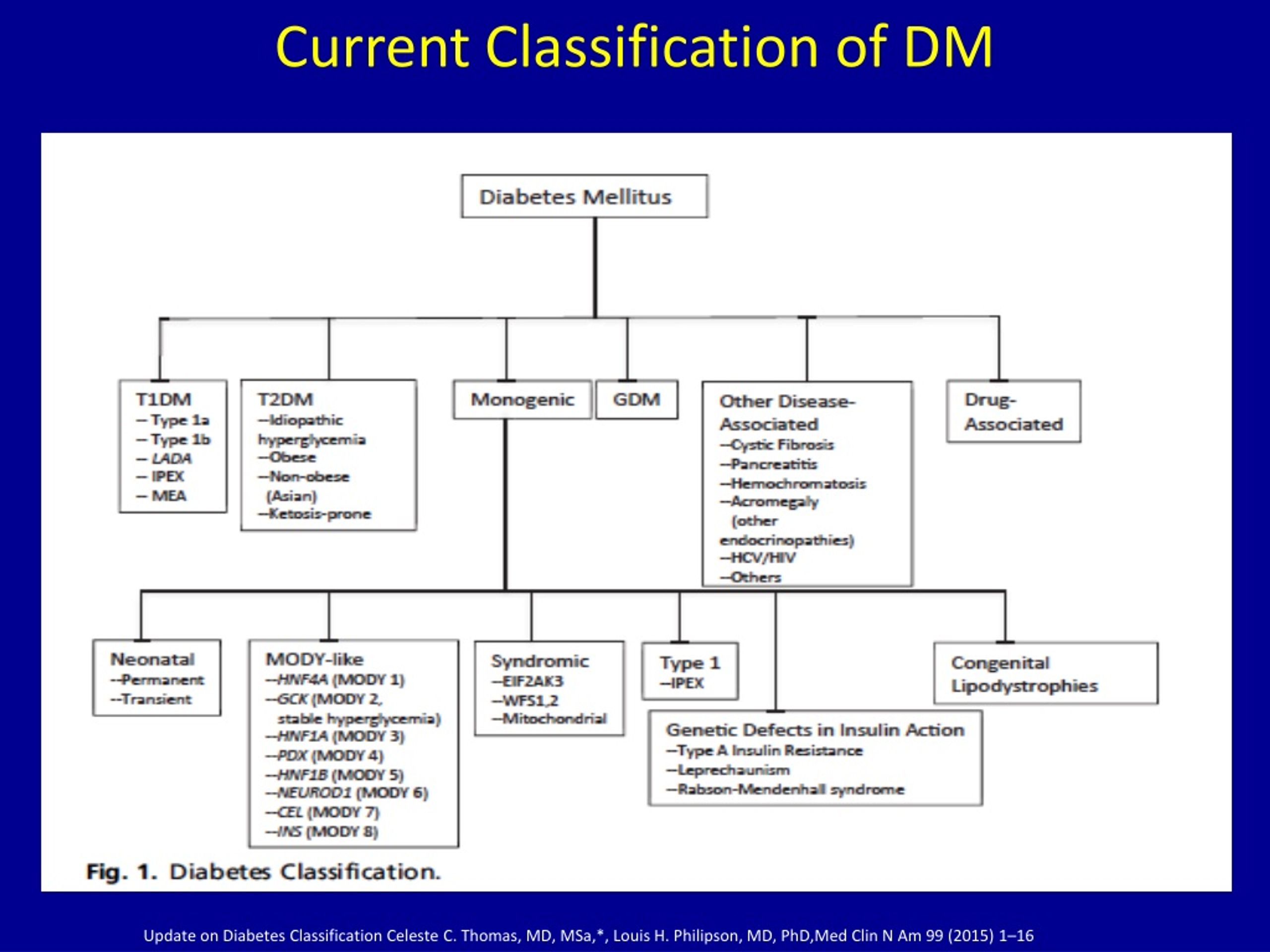 PPT - Current Classification of DM PowerPoint Presentation, free ...