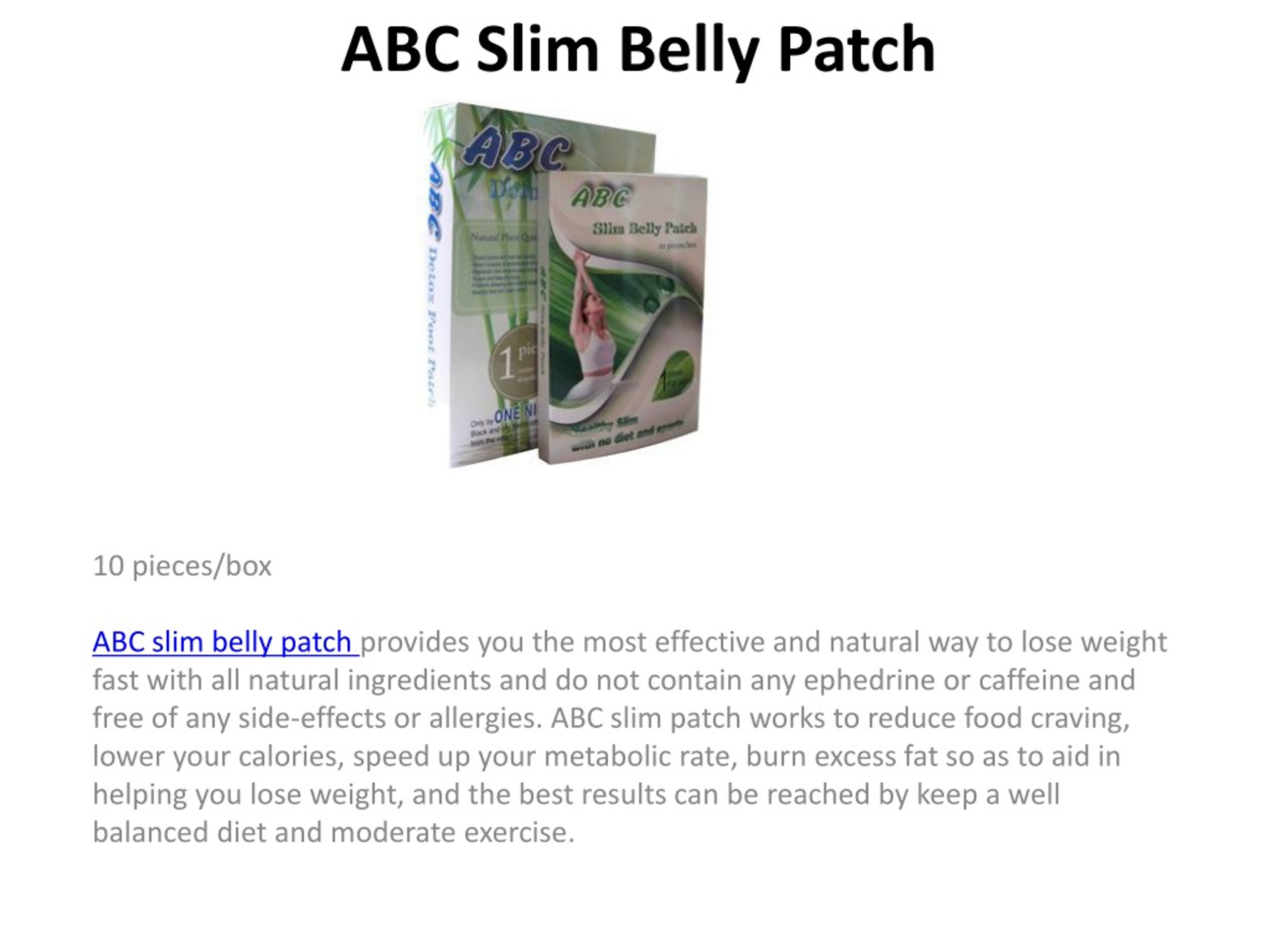 PPT - abc slim belly patch PowerPoint Presentation, free download - ID ...