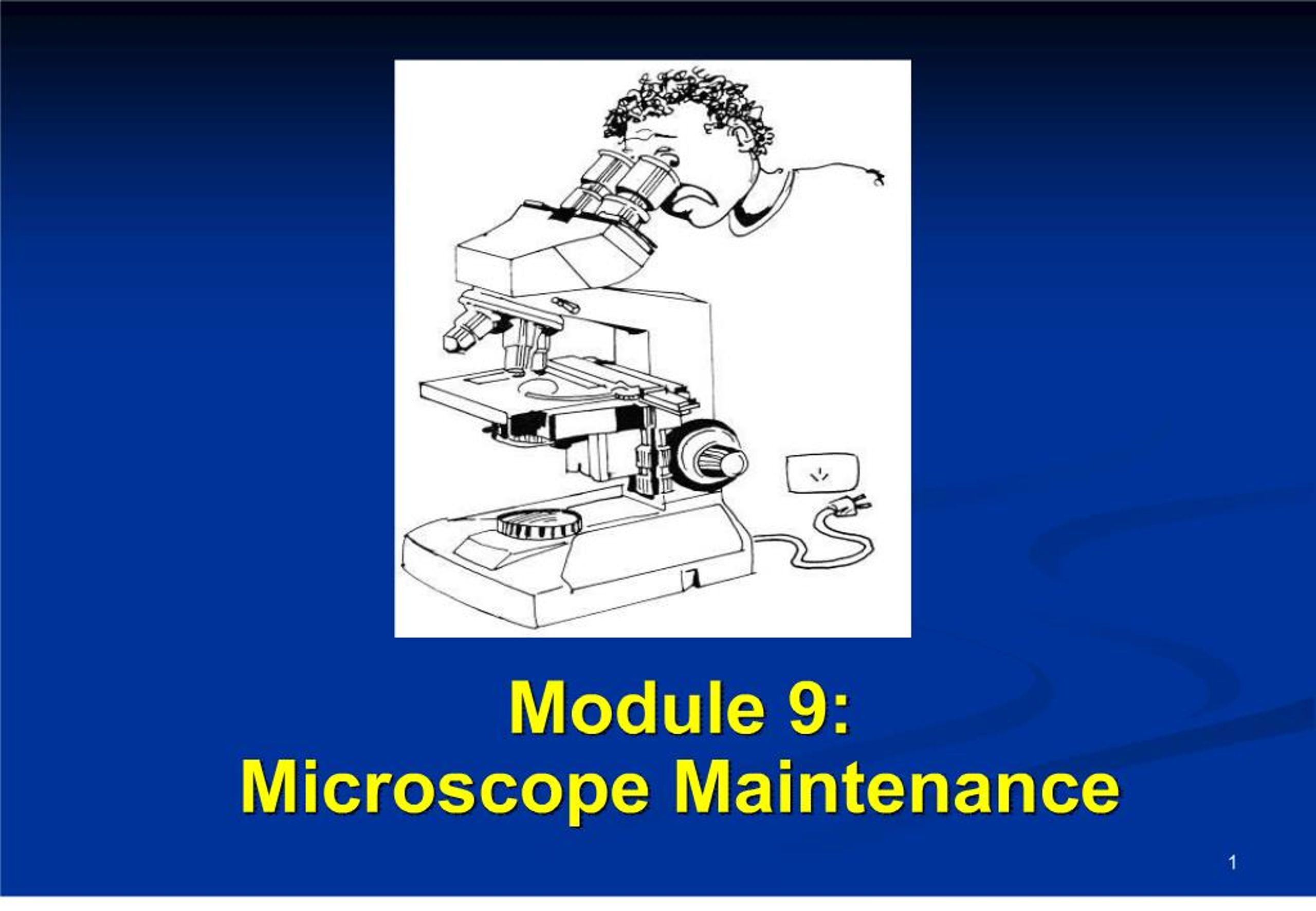 PPT - Module 9: Microscope Maintenance PowerPoint Presentation, free ...