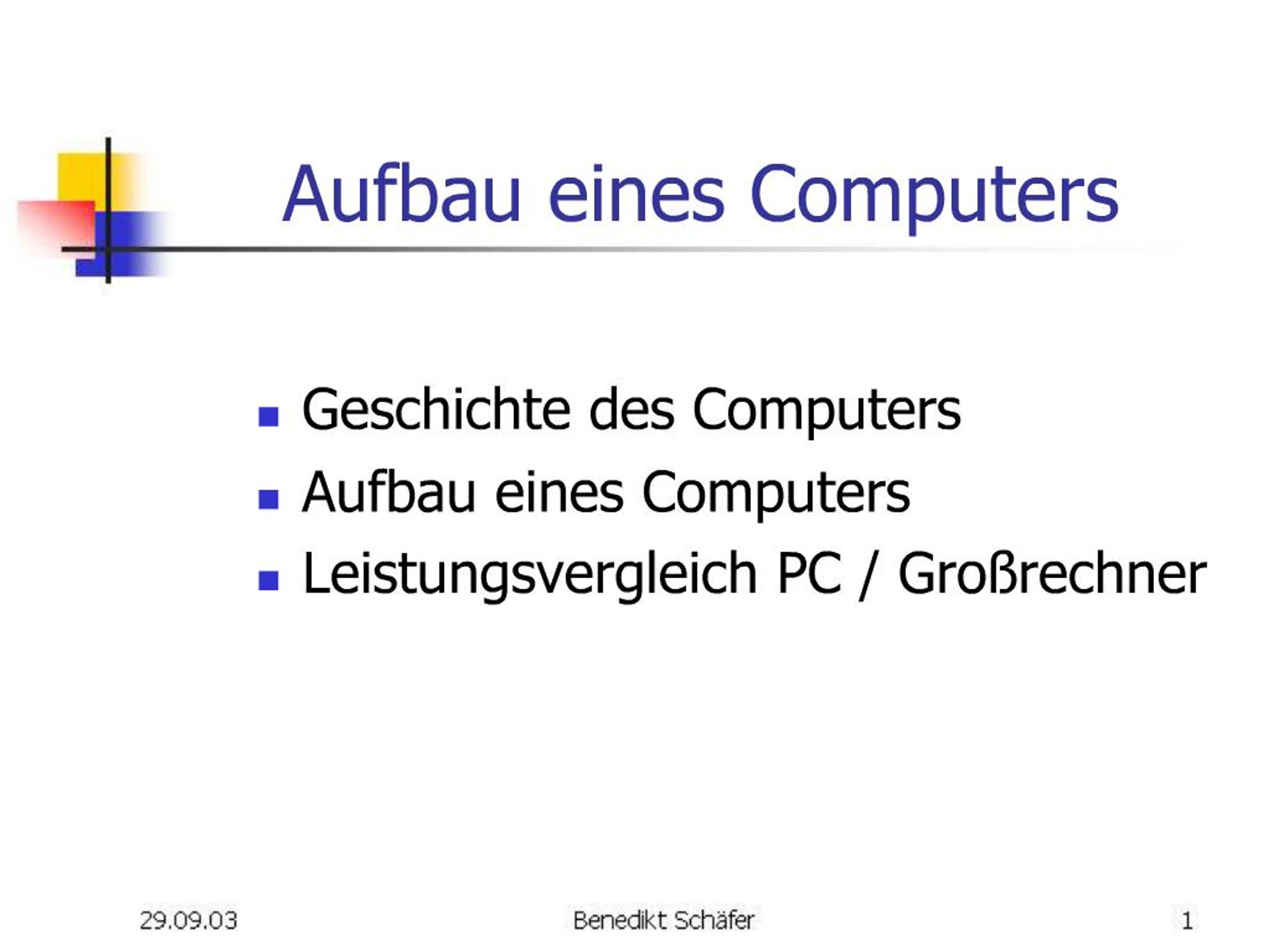 PPT - Aufbau eines Computers PowerPoint Presentation, free download ...