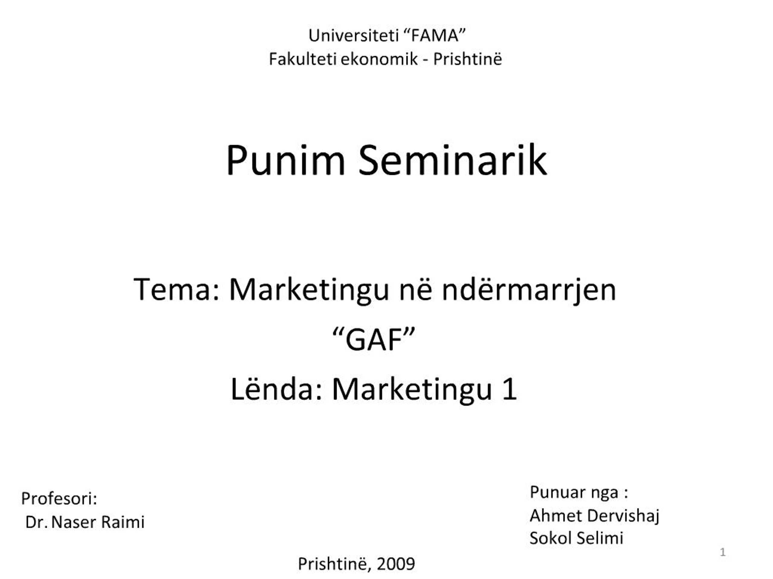 PPT - Punim Seminarik PowerPoint Presentation, free download - ID:223650