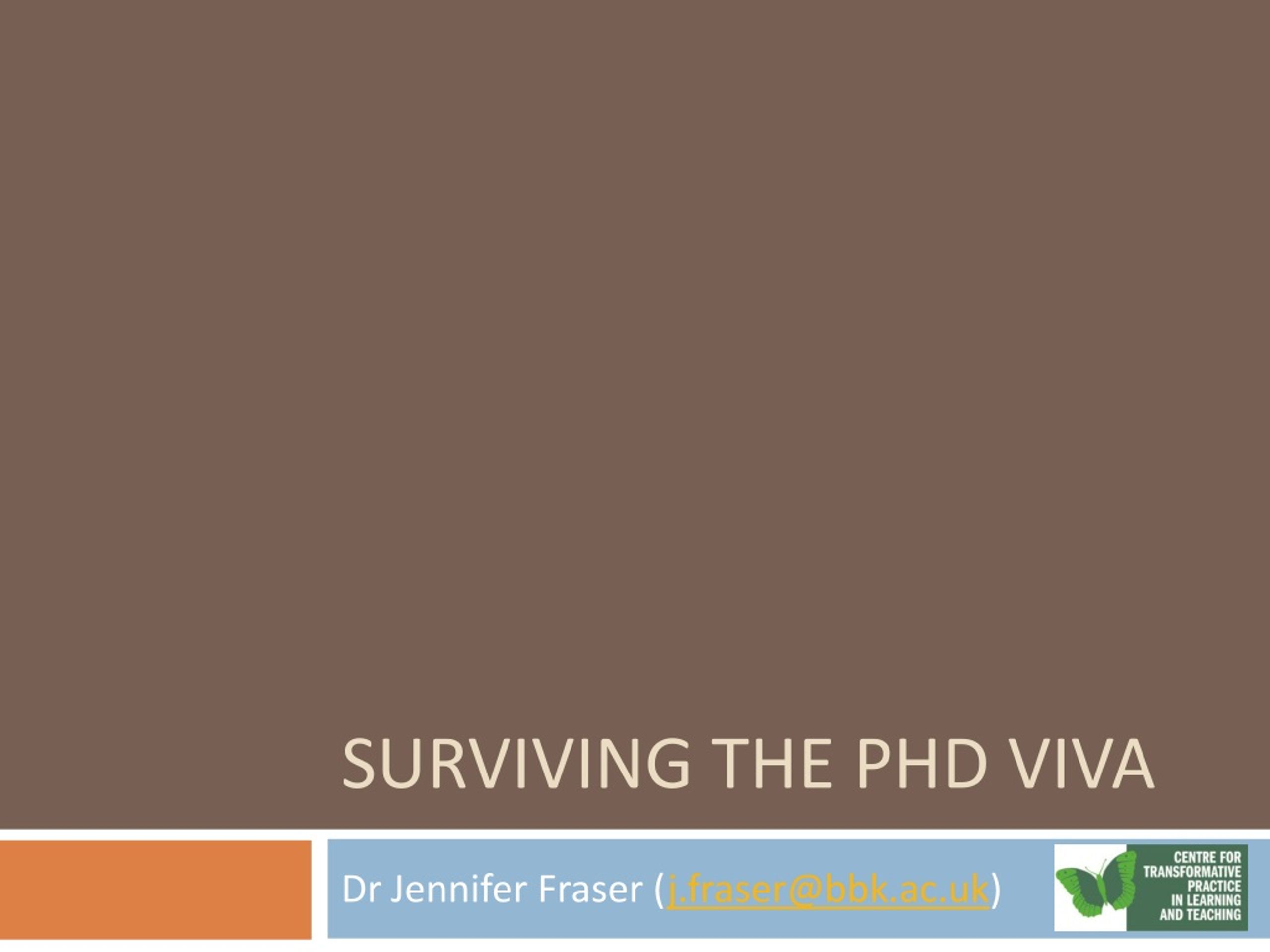 PPT - Surviving the PhD Viva PowerPoint Presentation, free download ...