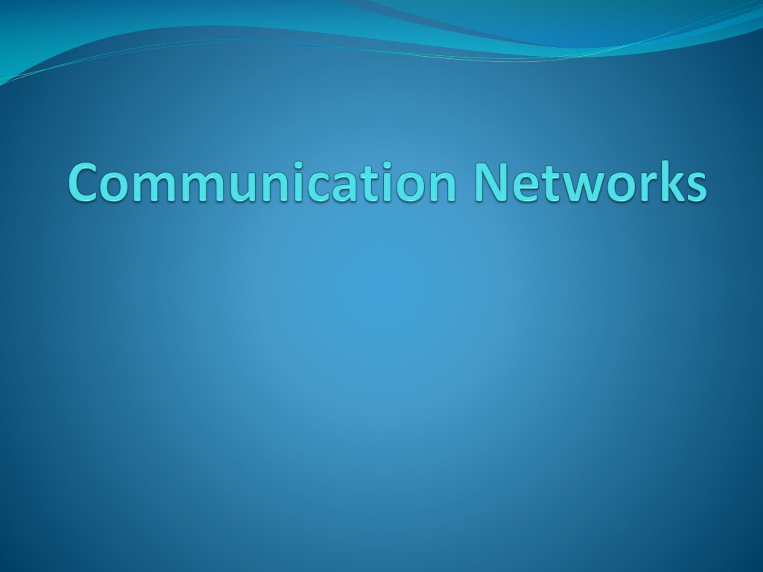 PPT - Communication Networks PowerPoint Presentation, free download ...