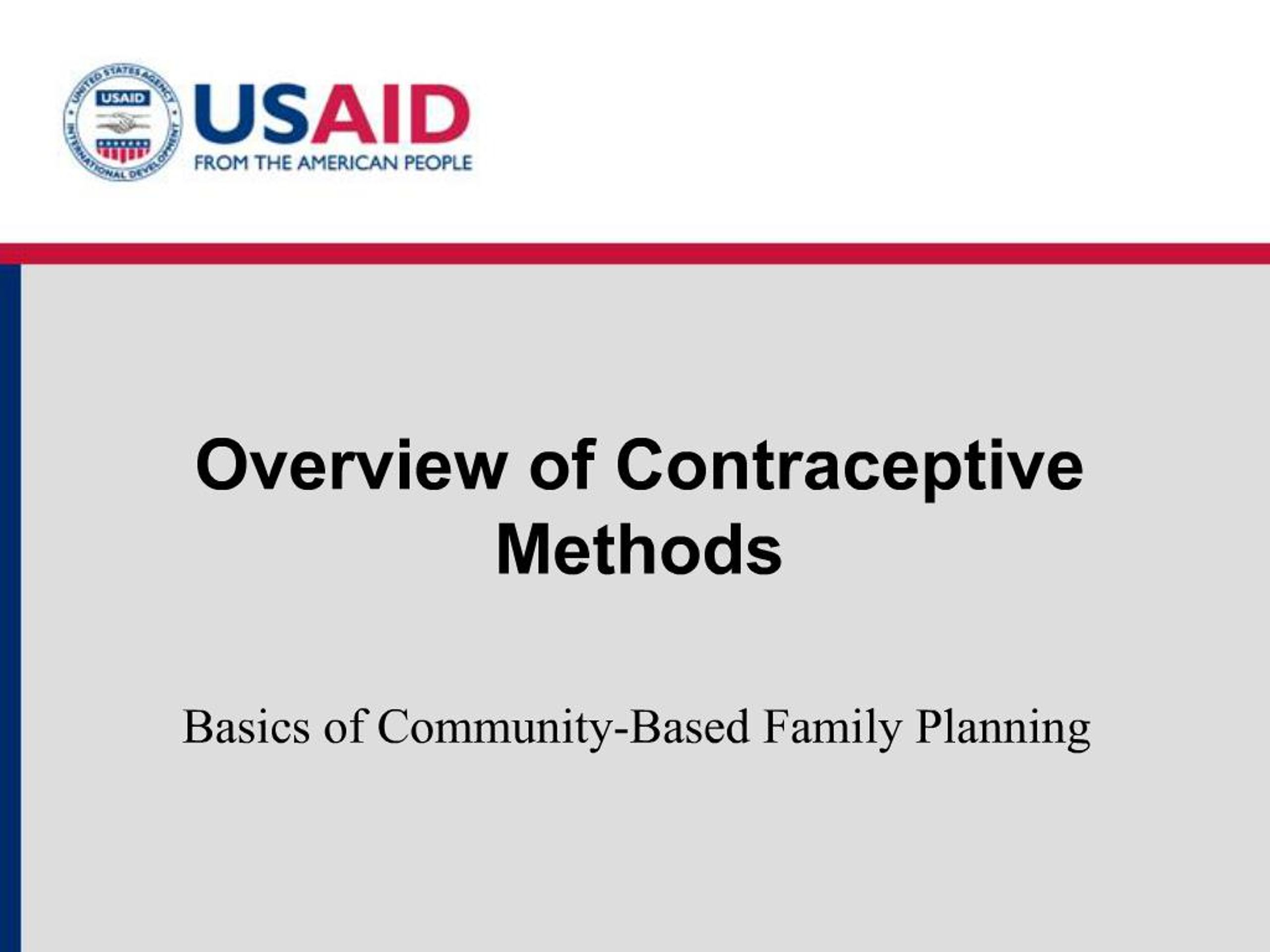 PPT - Overview of Contraceptive Methods PowerPoint Presentation, free ...