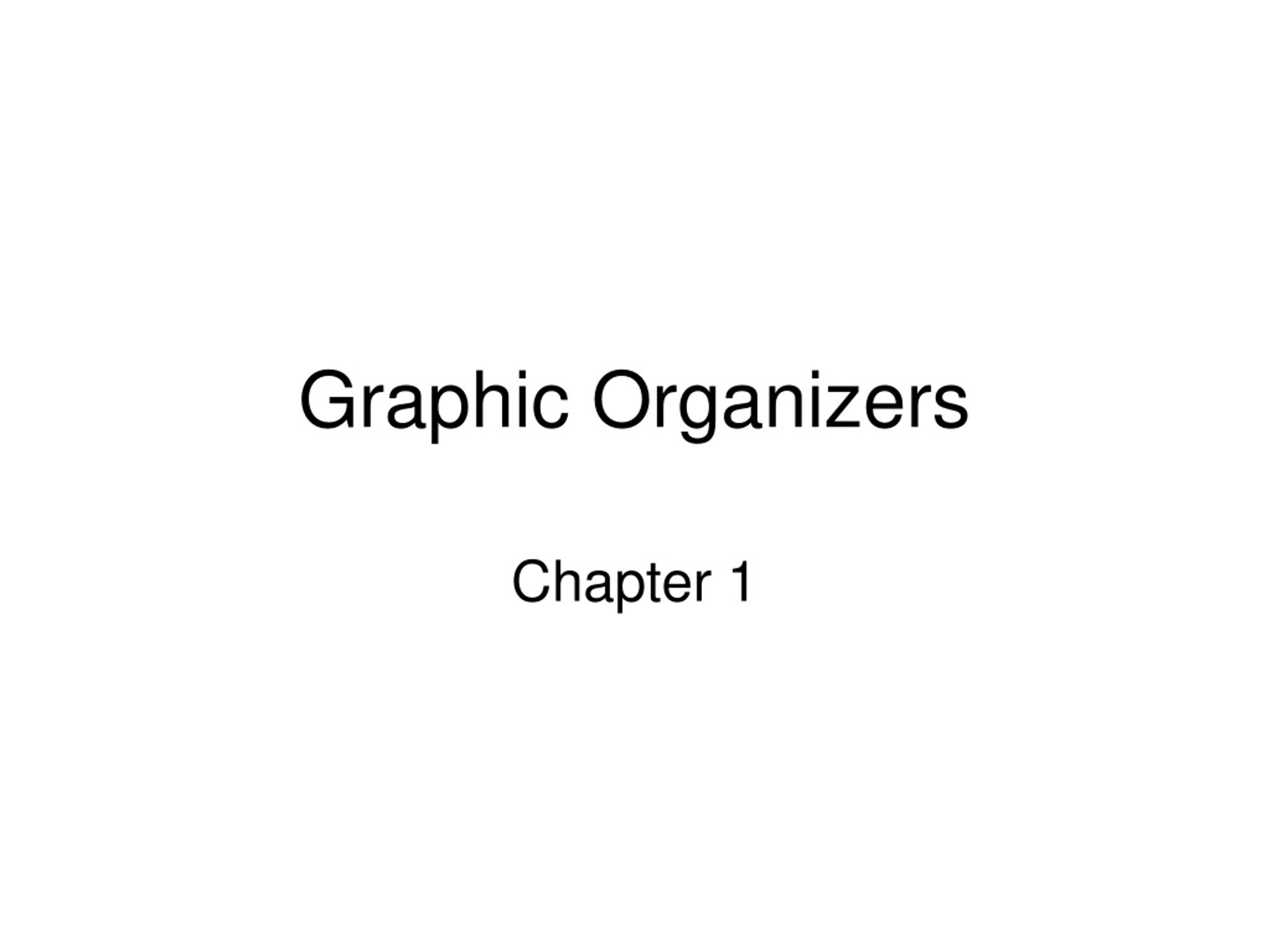 PPT - Graphic Organizers PowerPoint Presentation, free download - ID:227591
