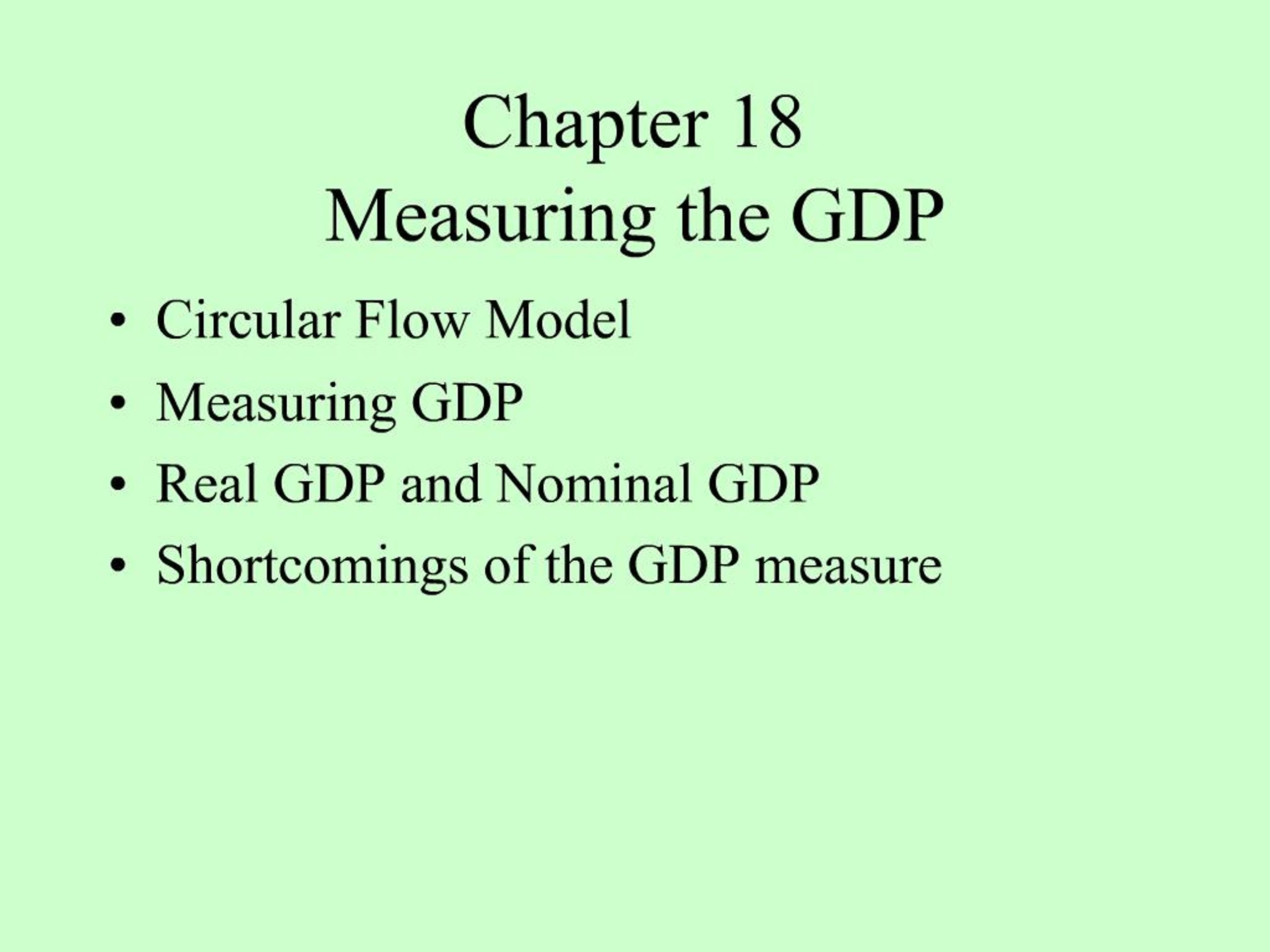 PPT - Measuring GDP PowerPoint Presentation, free download - ID:229418