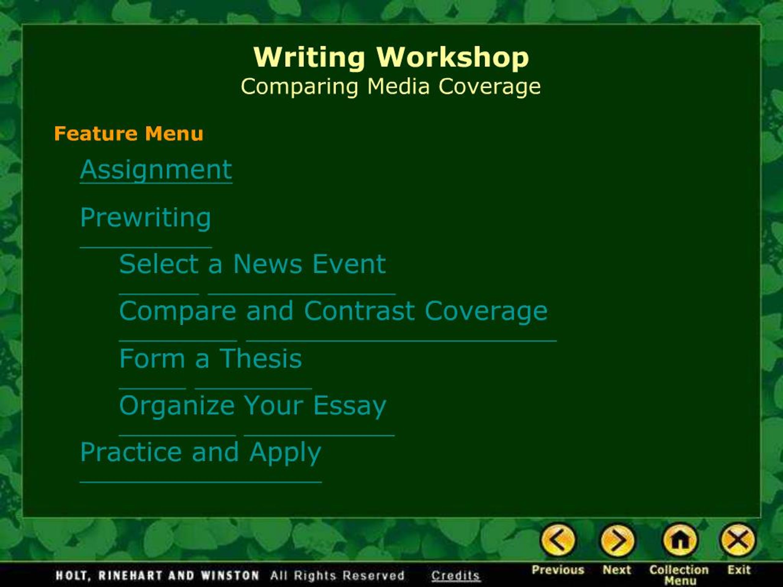 PPT - Writing Workshop Comparing Media Coverage PowerPoint Presentation ...