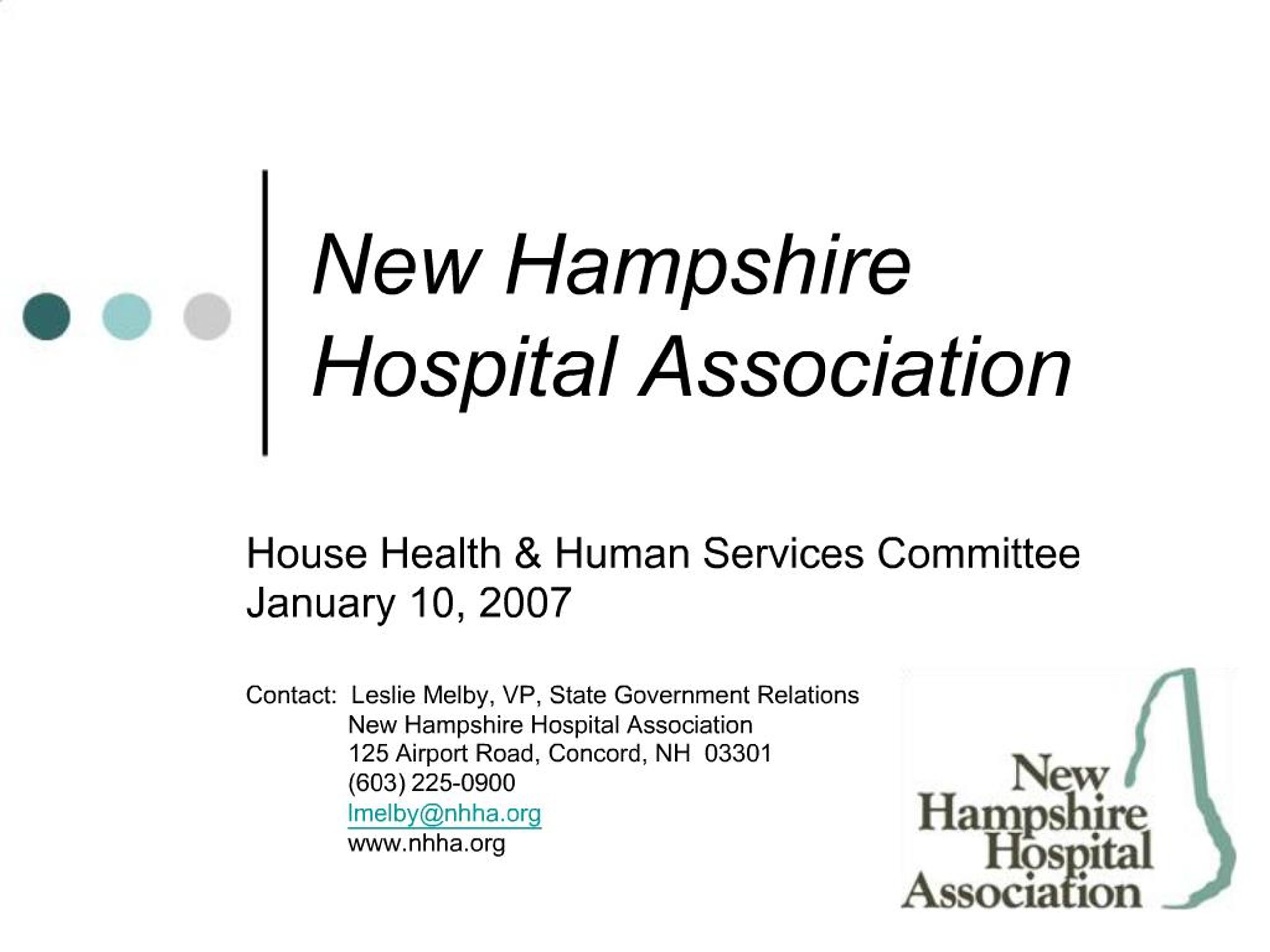 PPT - New Hampshire Hospital Association PowerPoint Presentation, free ...