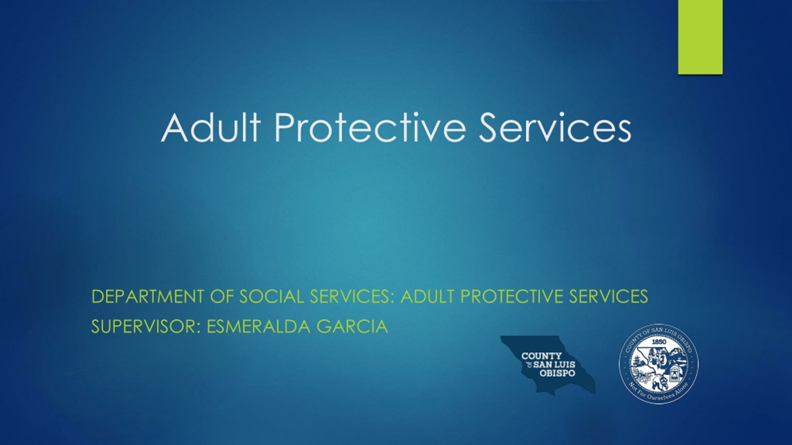 PPT - Adult Protective Services PowerPoint Presentation, free download ...