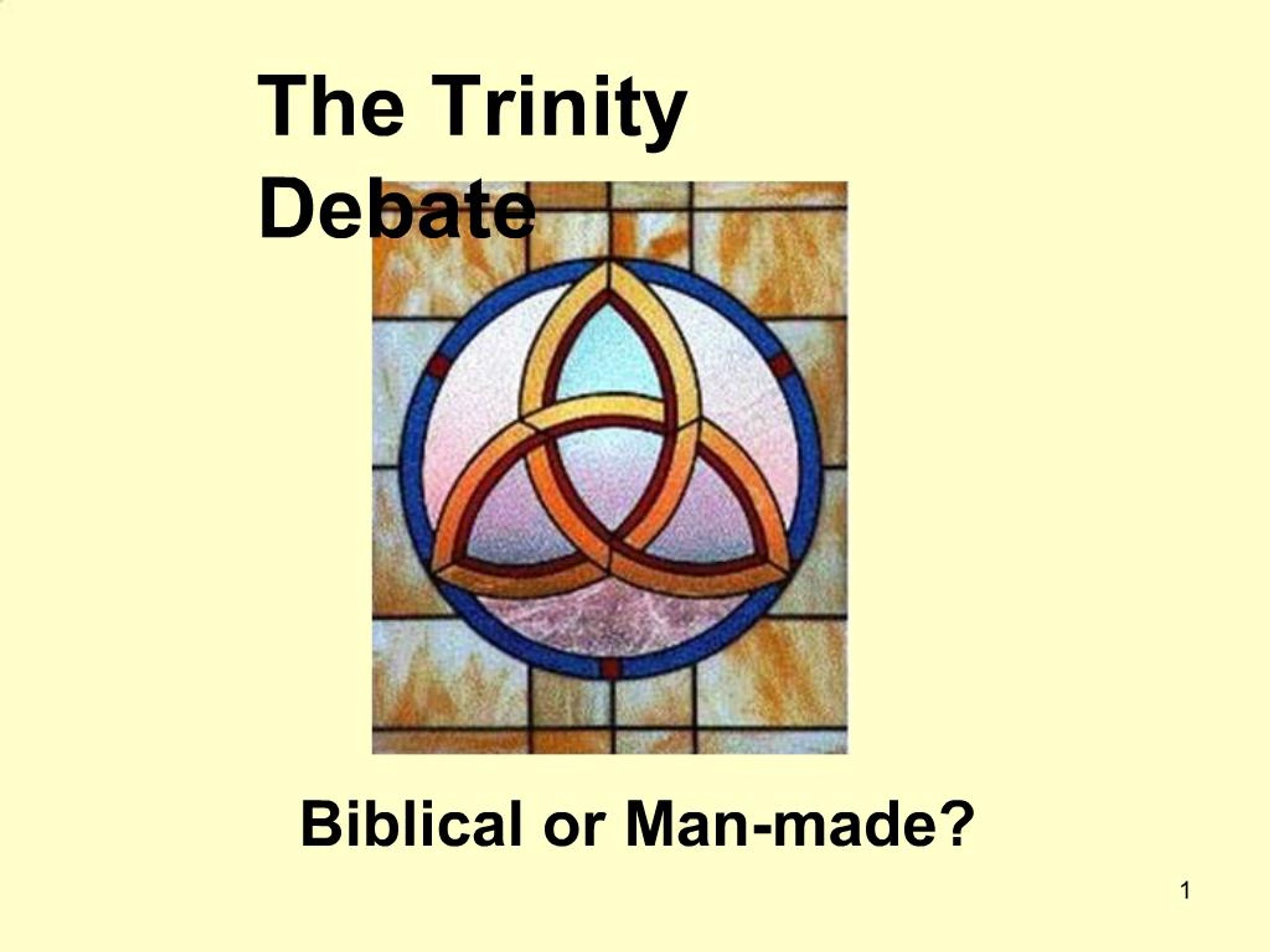 PPT - The Trinity Debate PowerPoint Presentation, free download - ID:242227