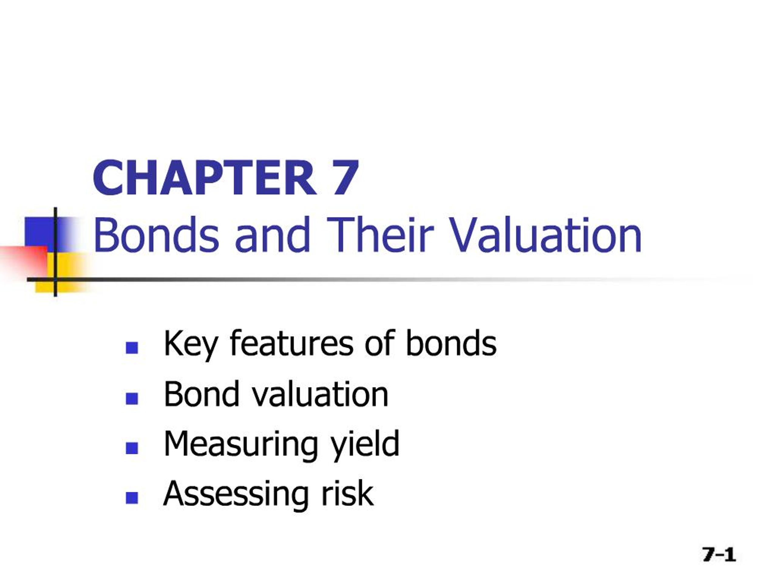 PPT - CHAPTER 7 Bonds and Their Valuation PowerPoint Presentation, free ...