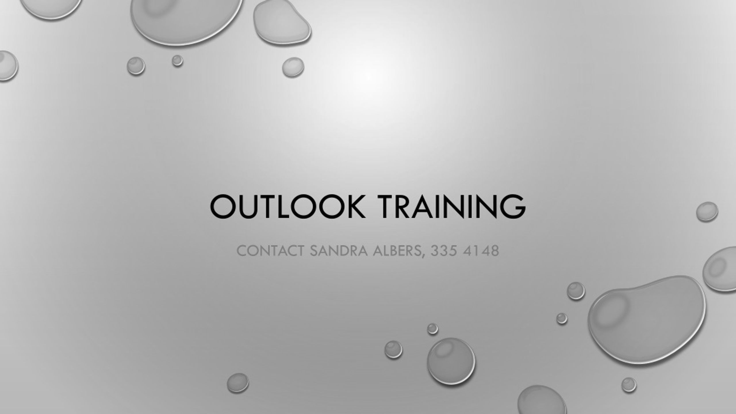 PPT - OUTLOOK TRAINING PowerPoint Presentation, free download - ID:244634