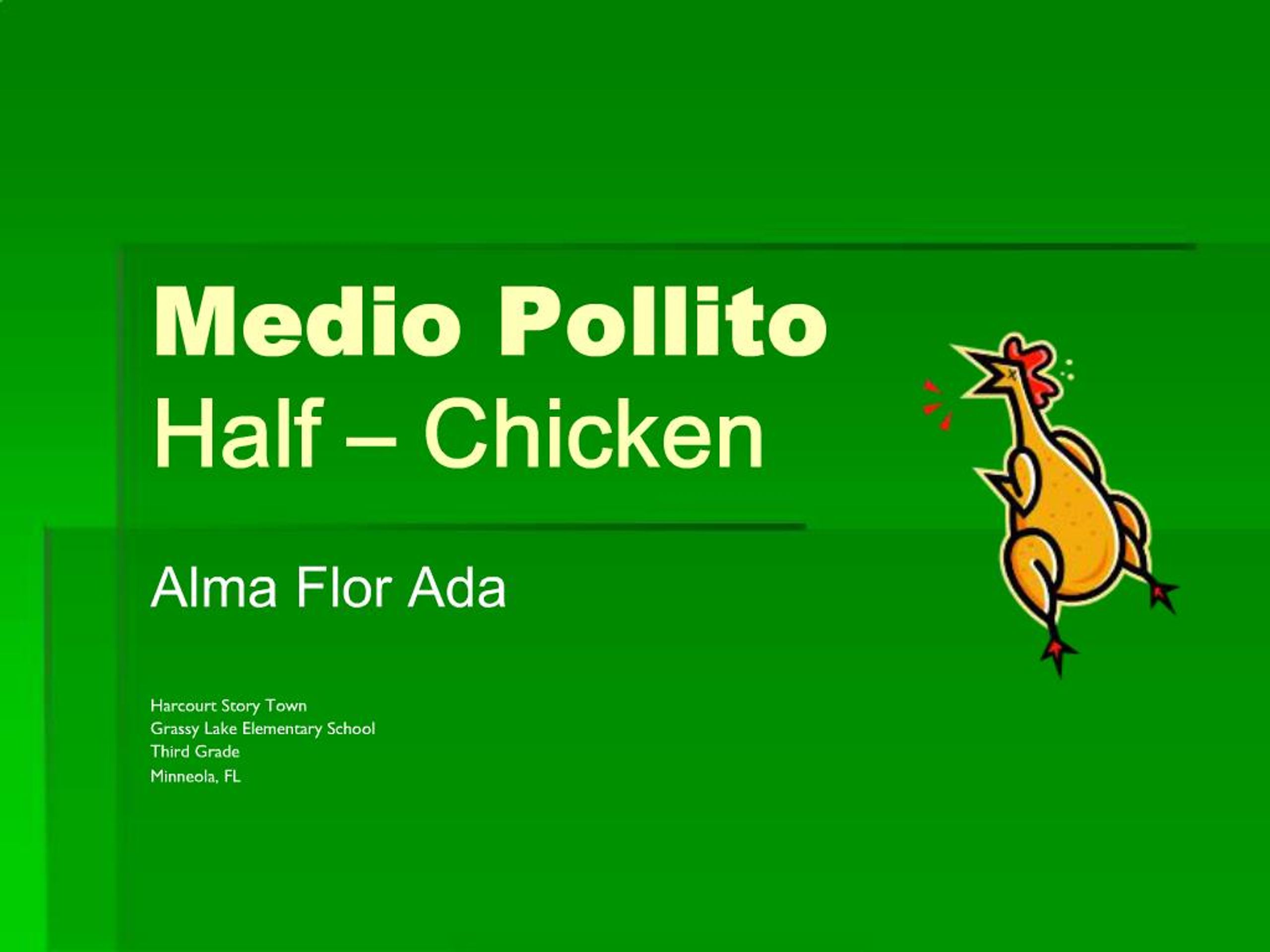 PPT - Medio Pollito Half Chicken PowerPoint Presentation, free download ...