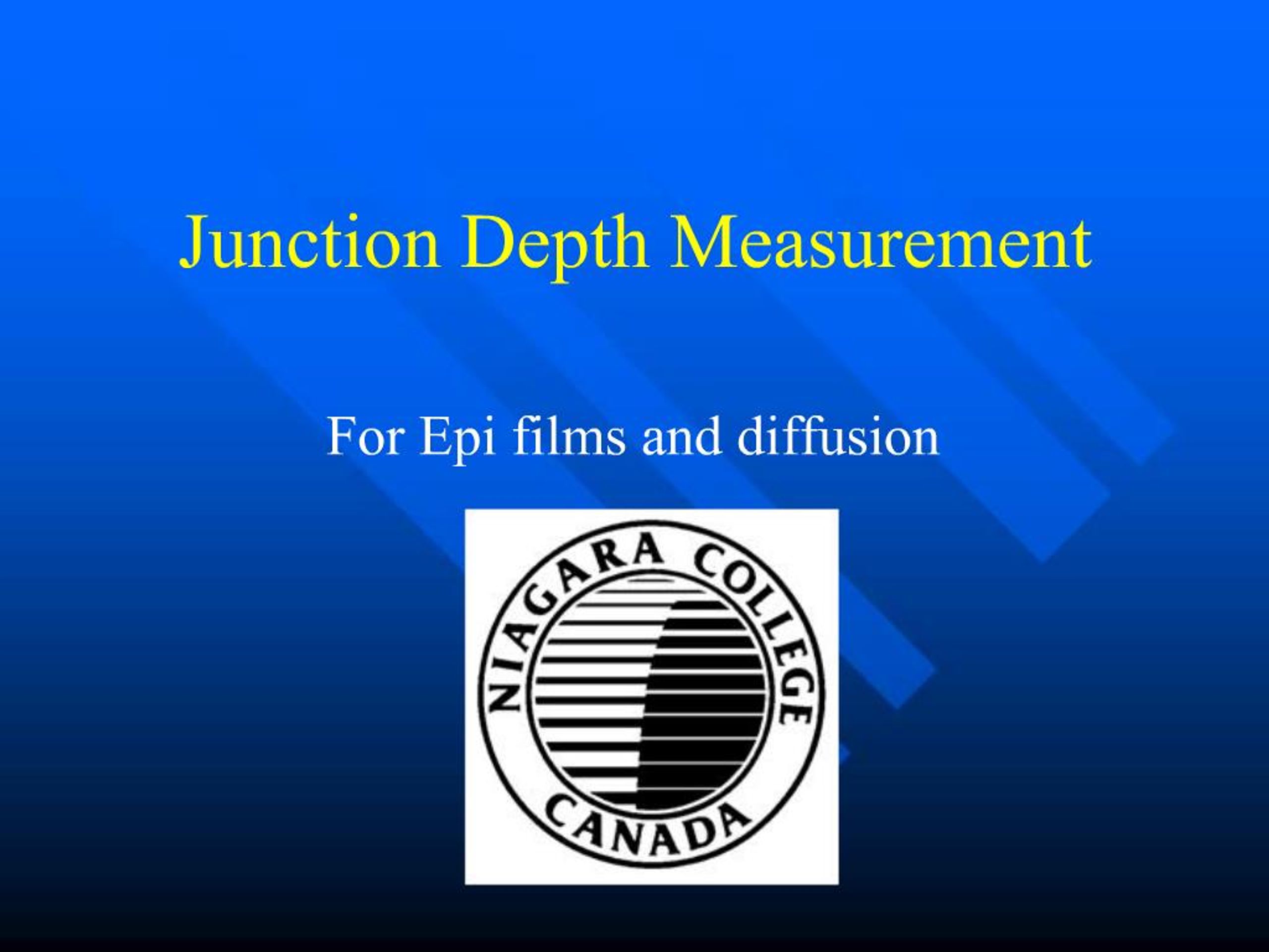 PPT - Junction Depth Measurement PowerPoint Presentation, free download ...