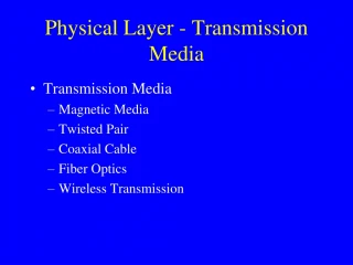 PPT - Physical Layer – Transmission Media PowerPoint Presentation, free ...