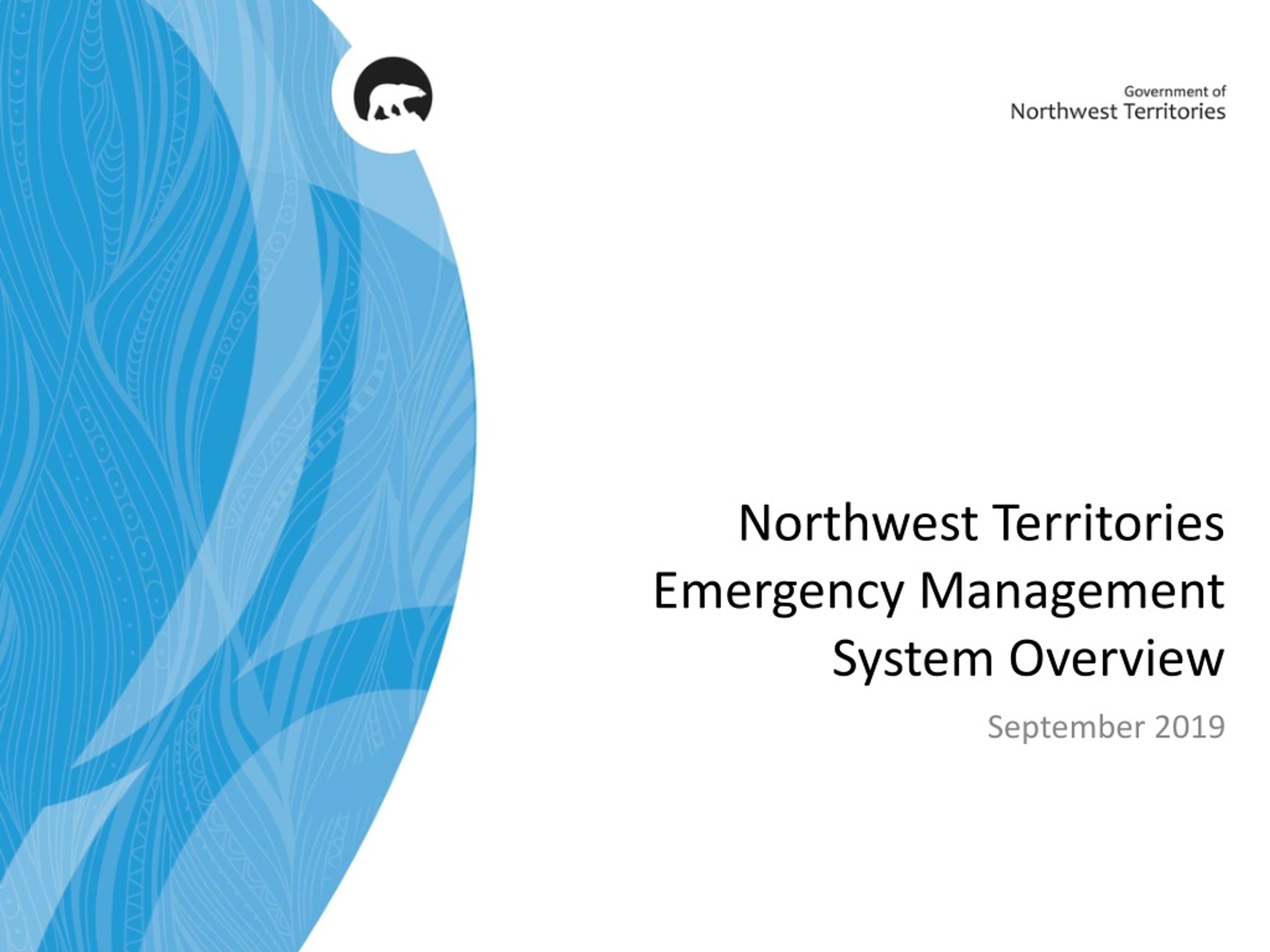 PPT - Northwest Territories Emergency Management System Overview ...