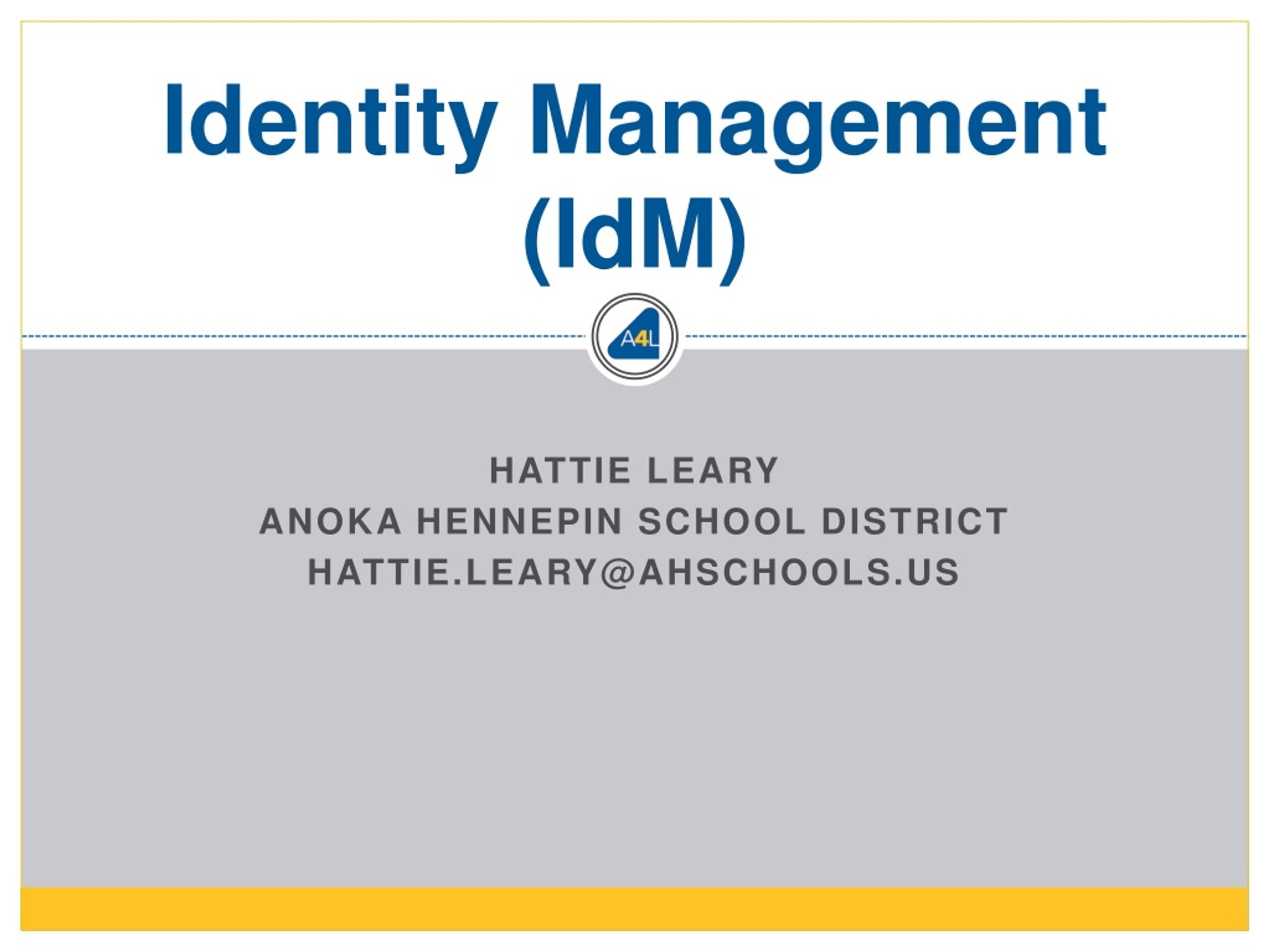 PPT - Identity Management ( IdM ) PowerPoint Presentation, free ...