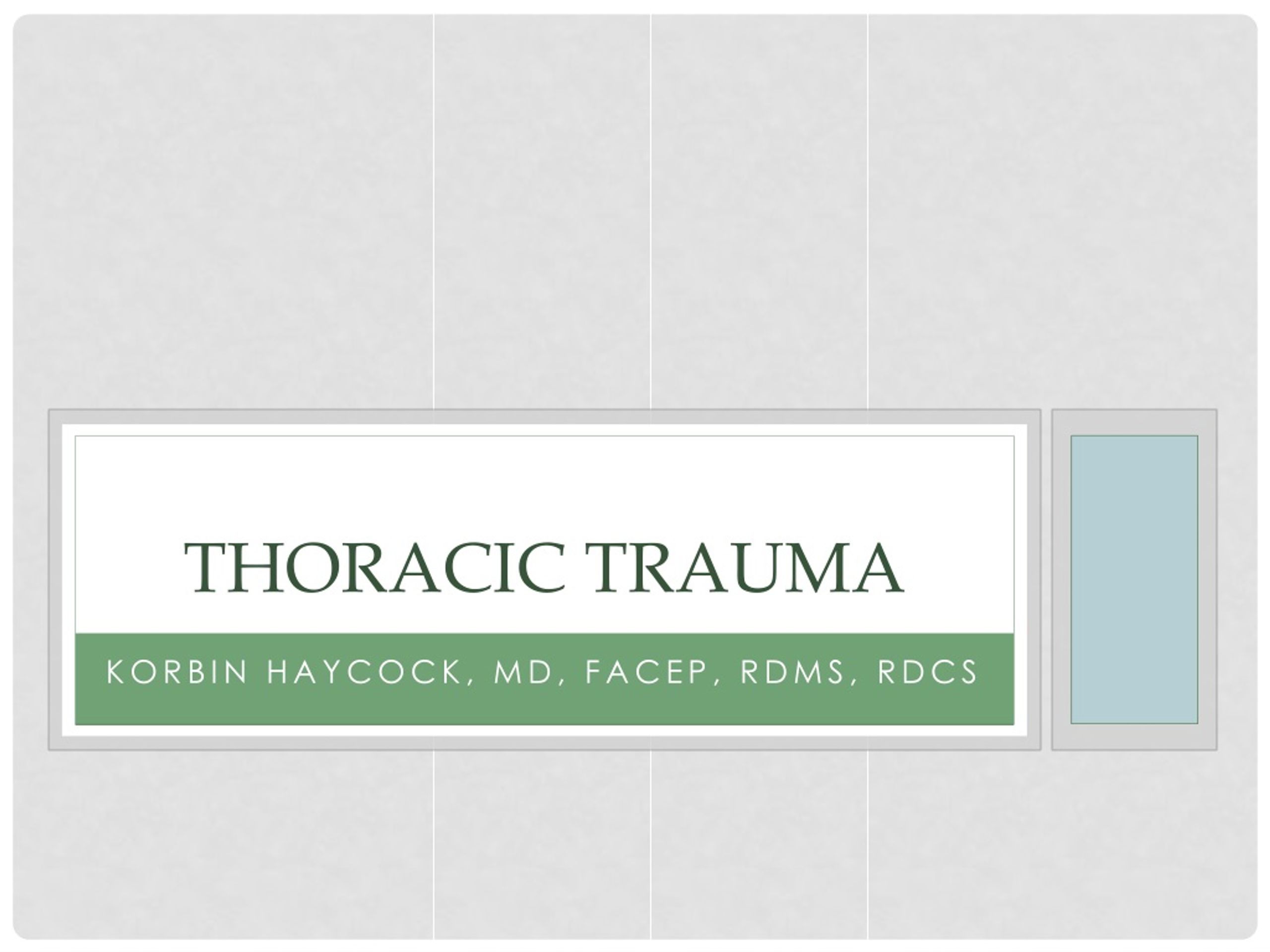 PPT - Thoracic Trauma PowerPoint Presentation, free download - ID:255407