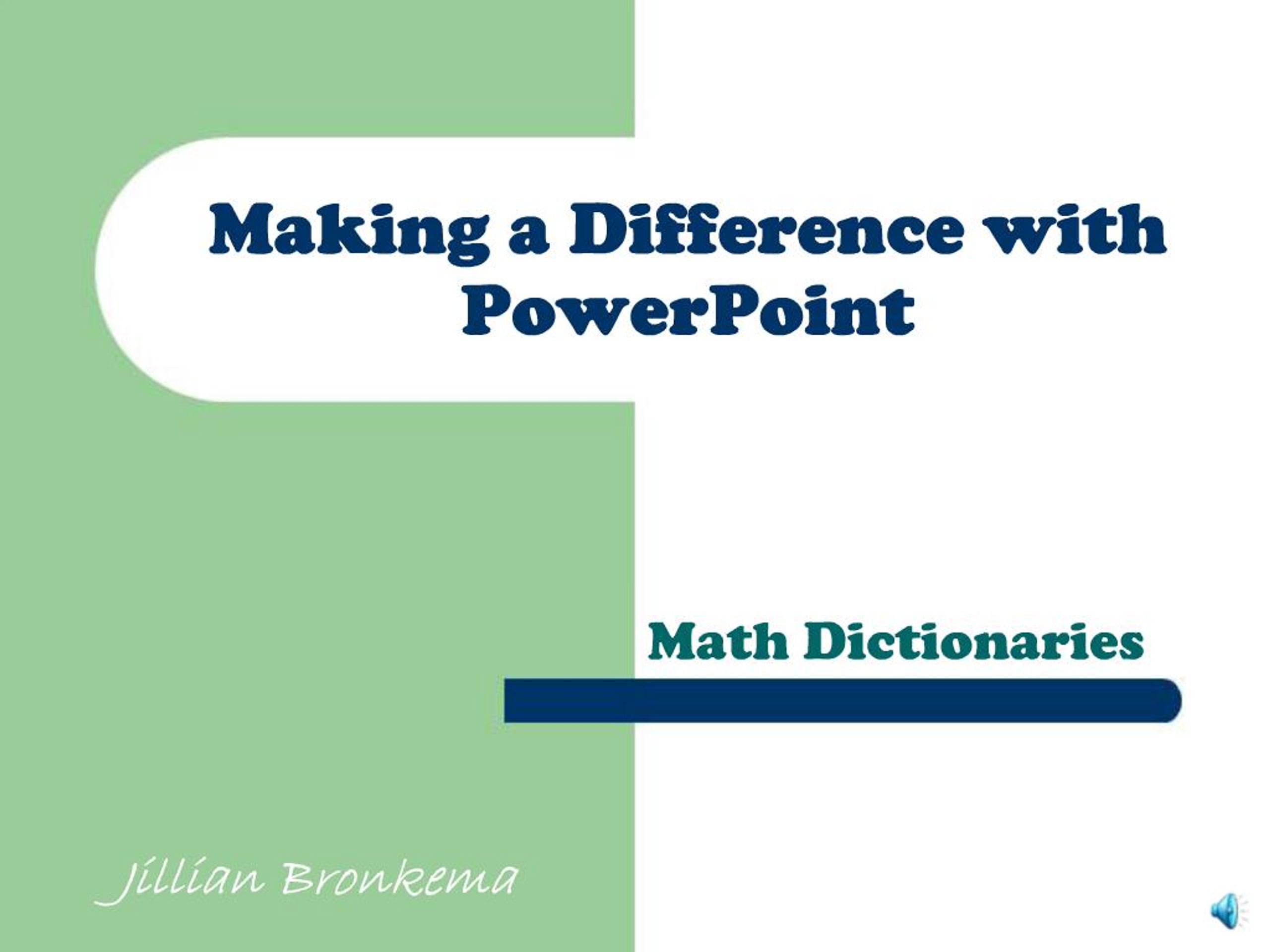 PPT - Making a Difference with PowerPoint PowerPoint Presentation, free ...