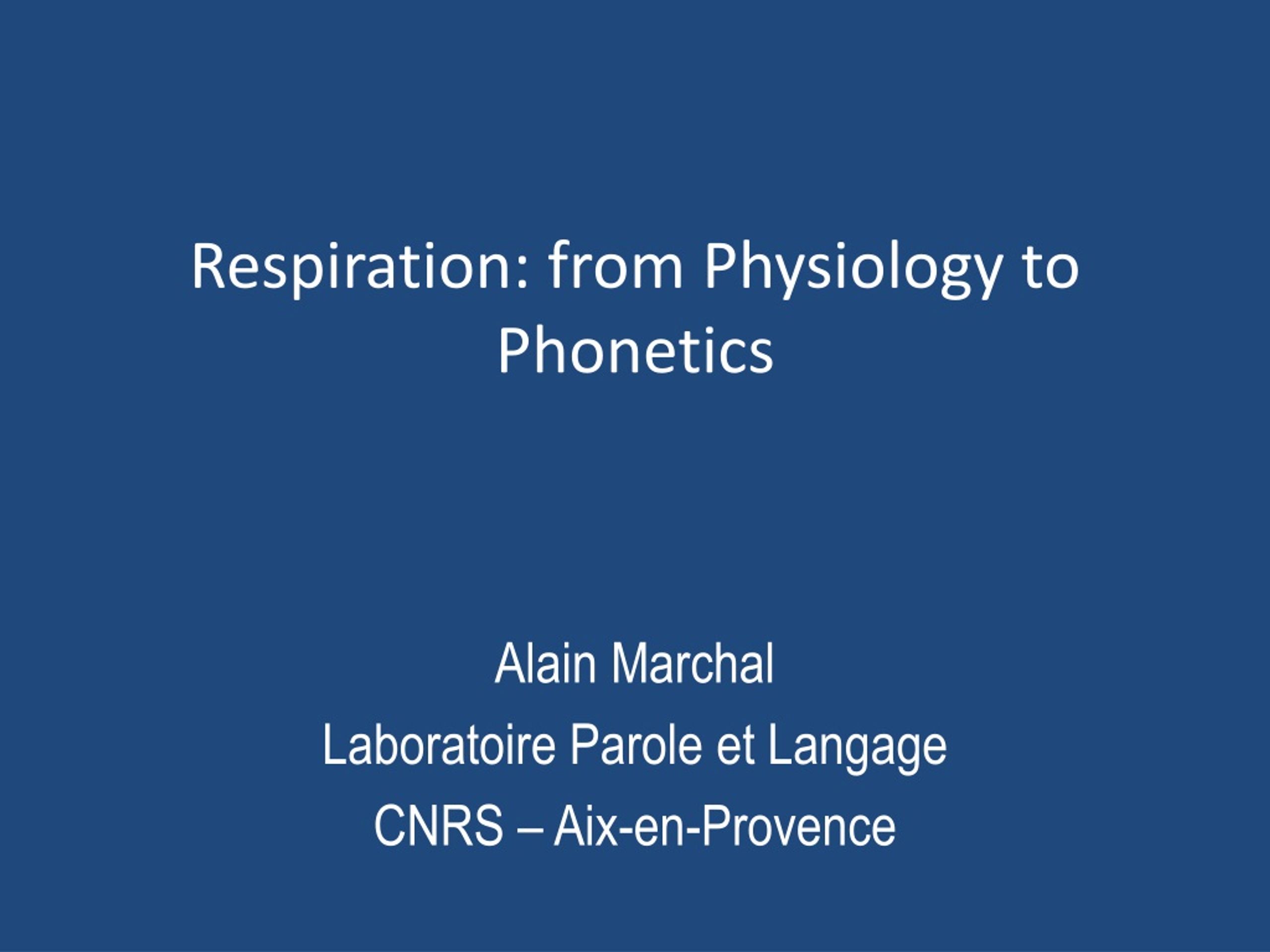 PPT - Respiration: from Physiology to Phonetics PowerPoint Presentation ...