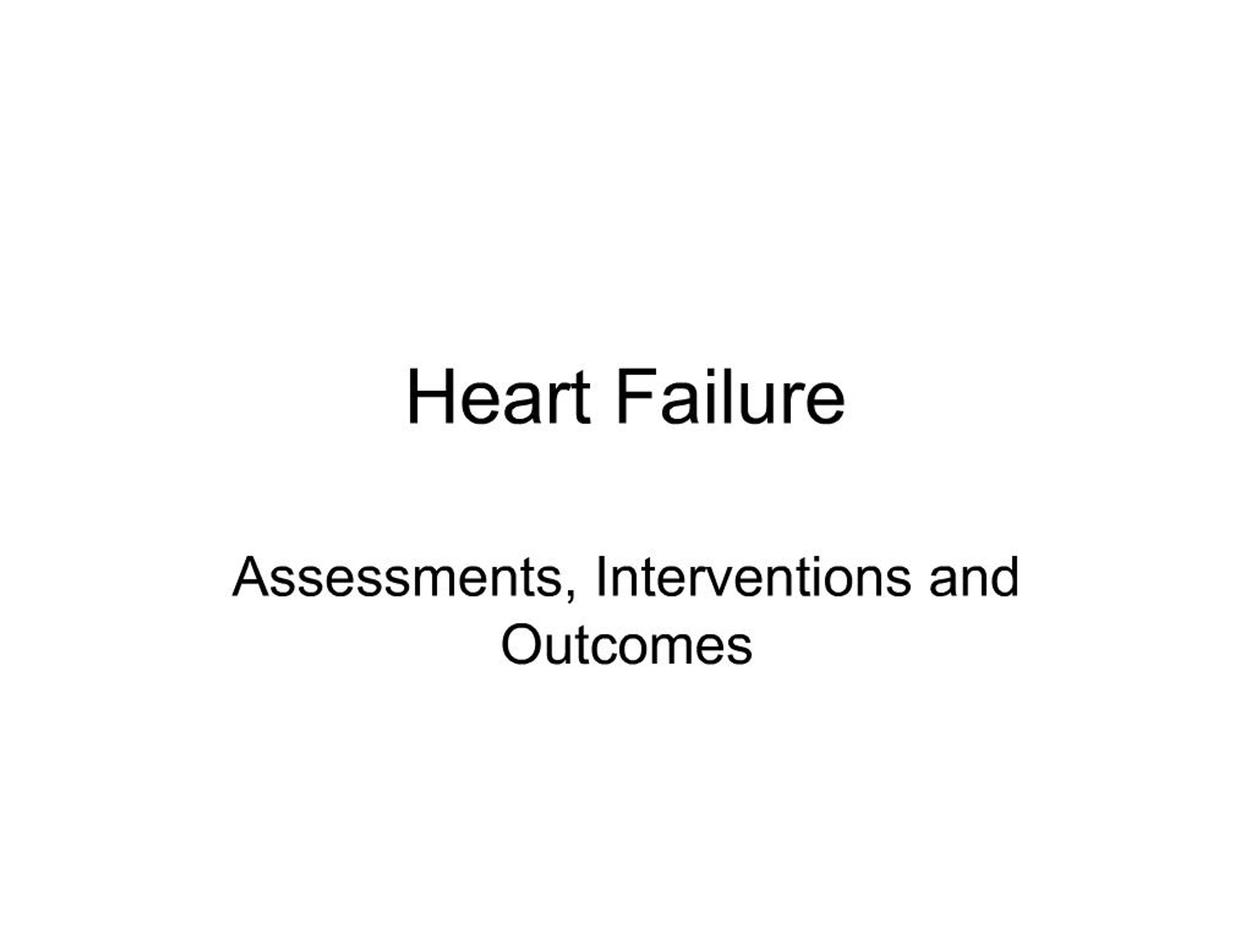 PPT - Heart Failure PowerPoint Presentation, free download - ID:258134