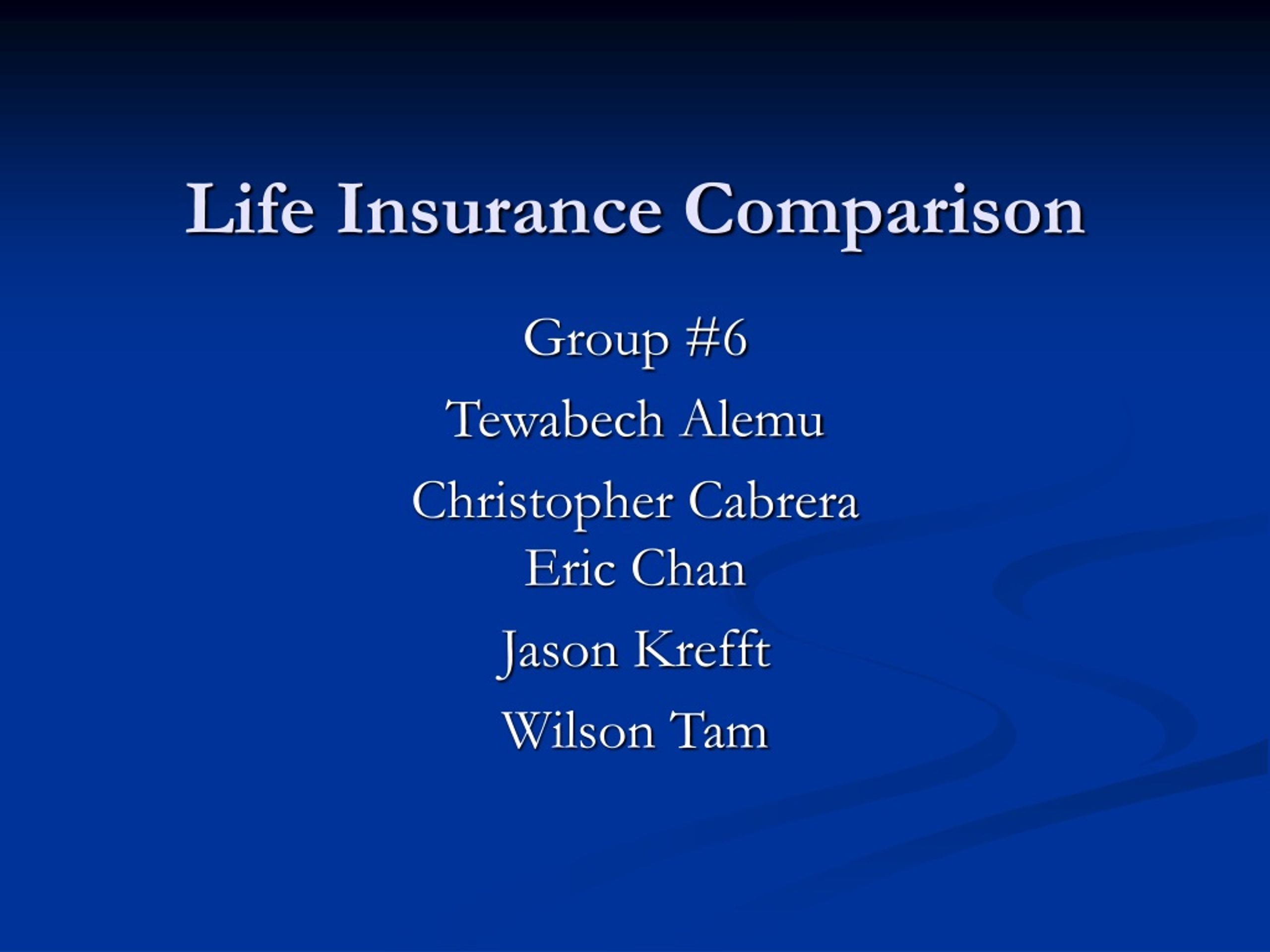 PPT - Life Insurance Comparison PowerPoint Presentation, free download ...