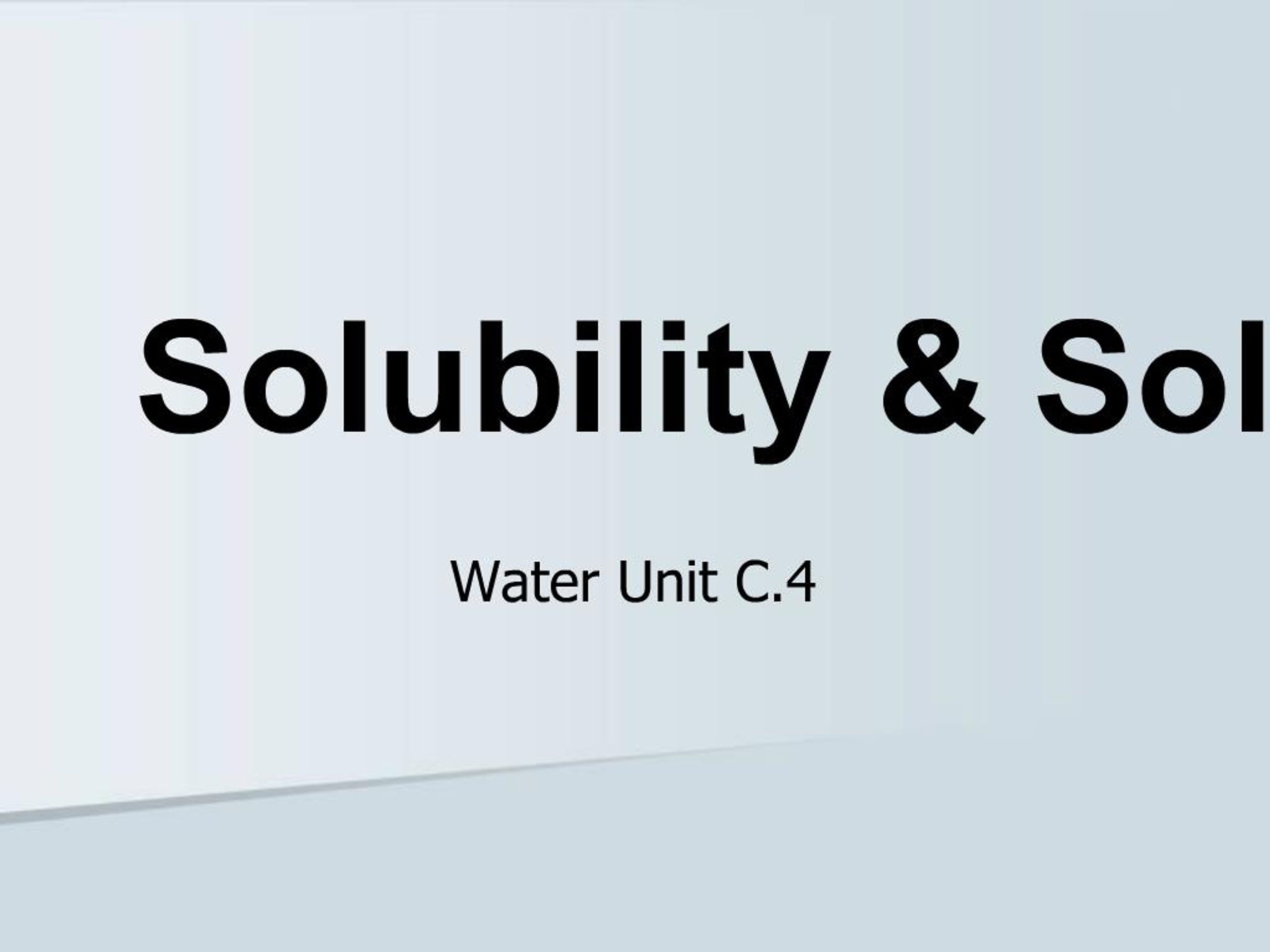 PPT - Solubility Solutions PowerPoint Presentation, free download - ID ...