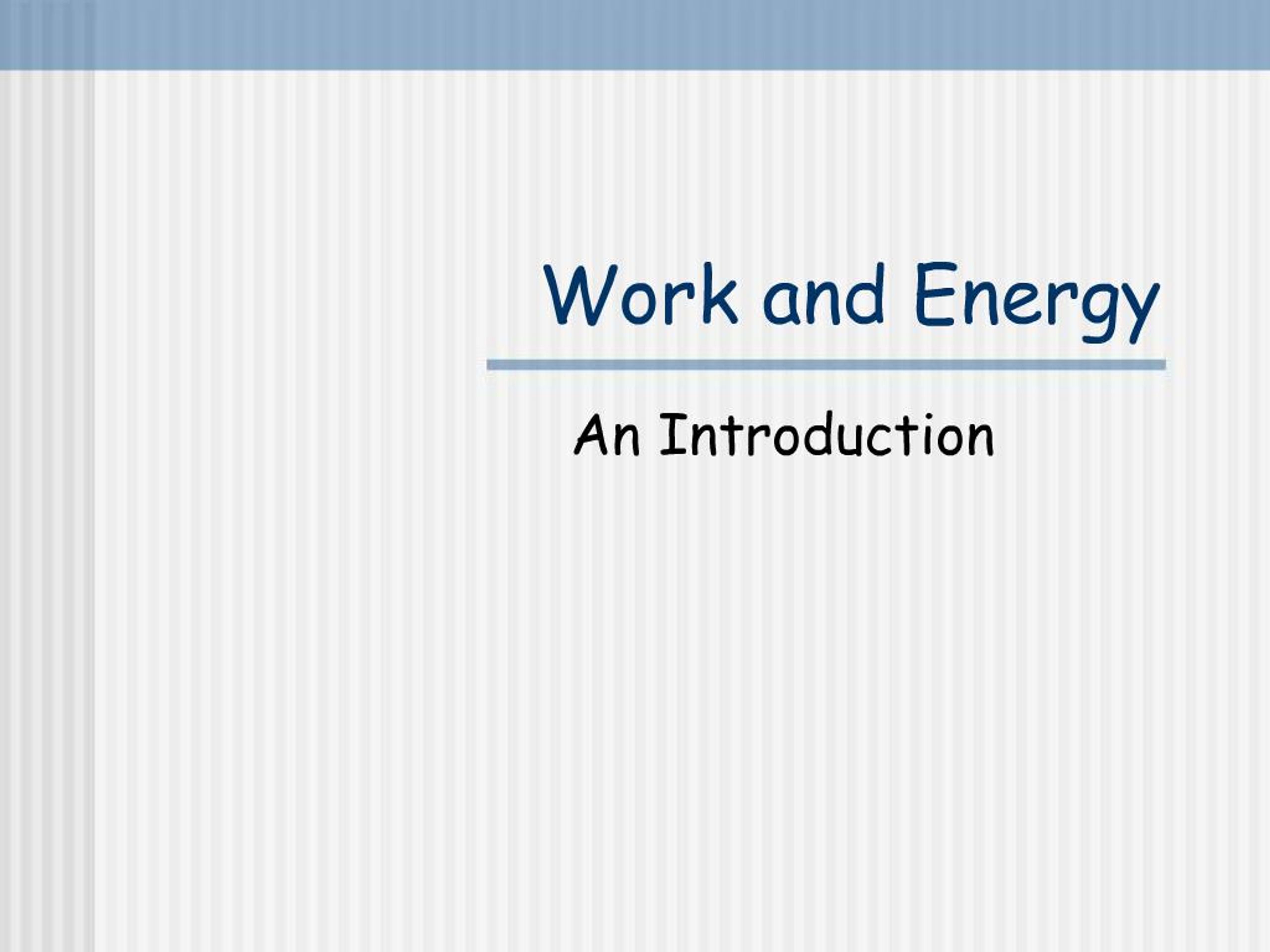 PPT - Work and Energy PowerPoint Presentation, free download - ID:272032