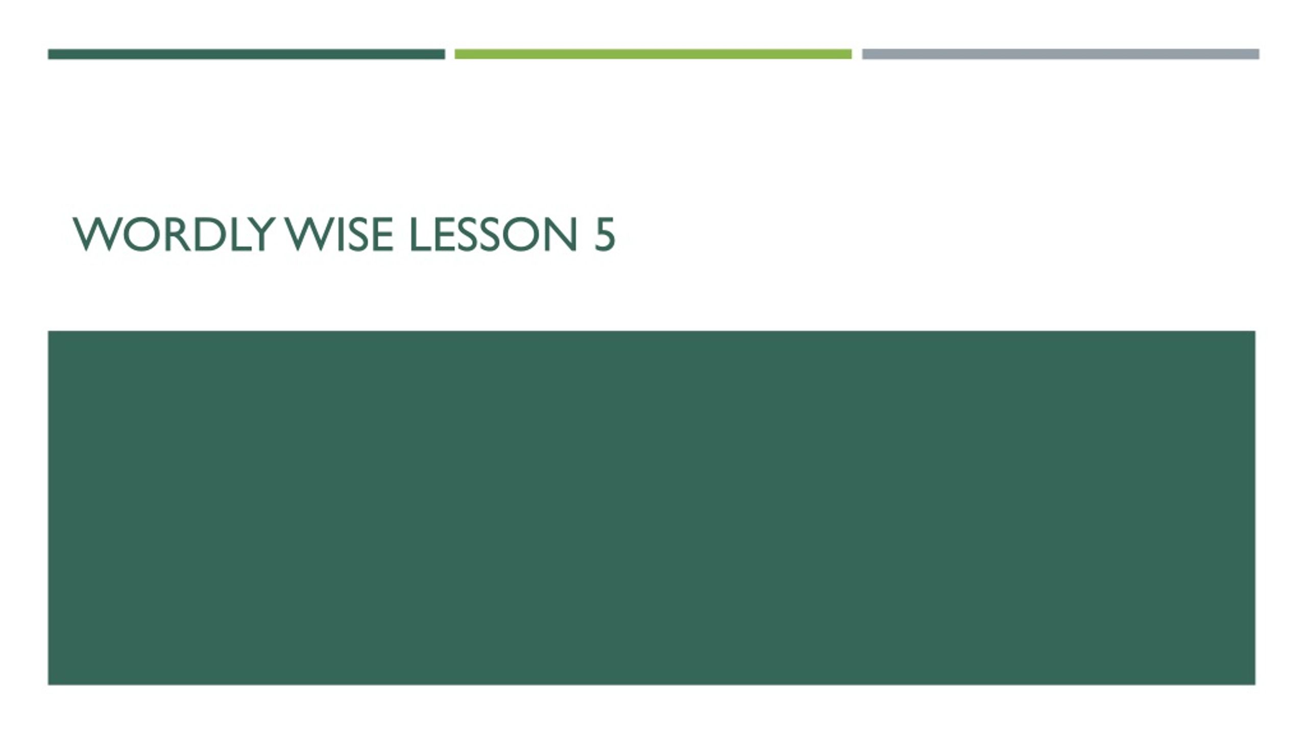 PPT - Wordly Wise Lesson 5 PowerPoint Presentation, free download - ID ...