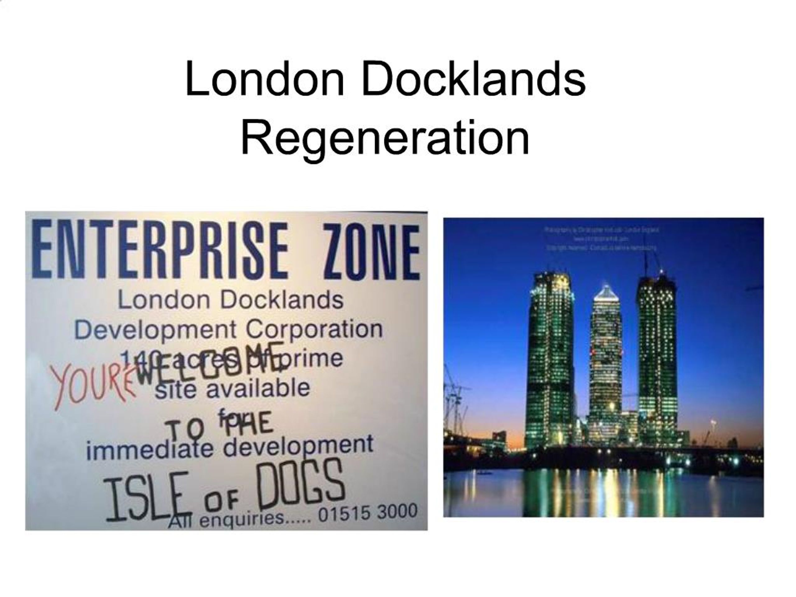 PPT - London Docklands Regeneration PowerPoint Presentation, free ...