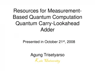 PPT - Quantum Computing PowerPoint Presentation, free download - ID:9417296