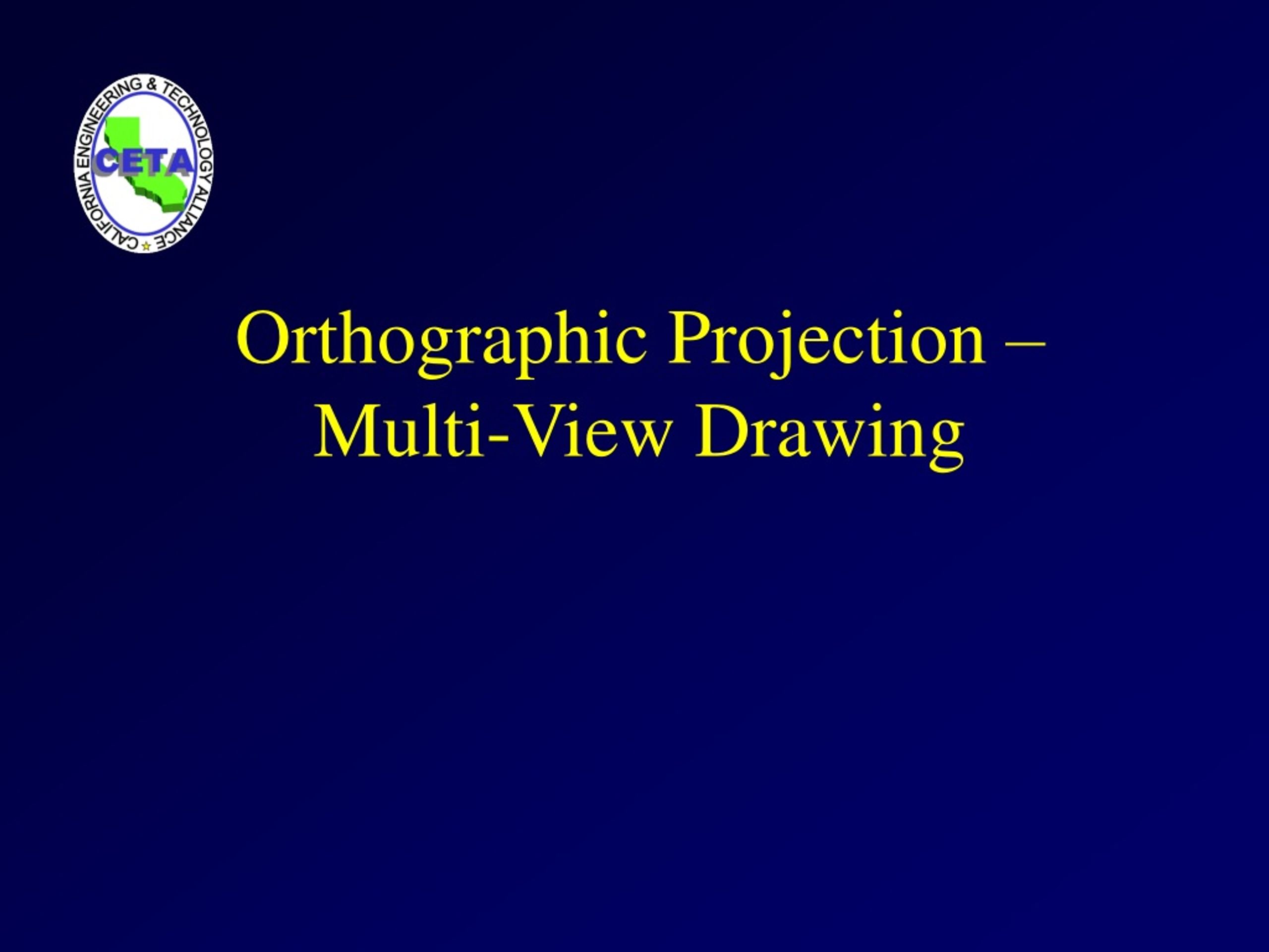 PPT - Orthographic Projection – Multi-View Drawing PowerPoint ...