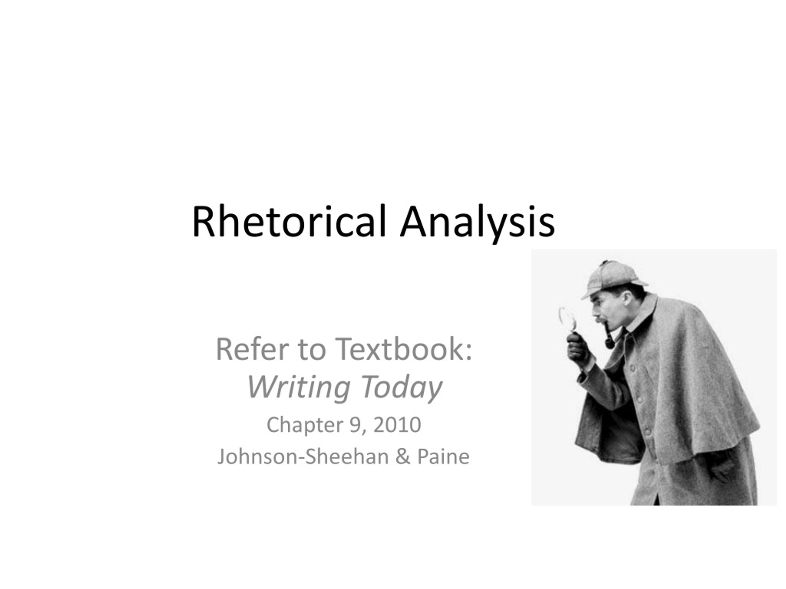 PPT - Rhetorical Analysis PowerPoint Presentation, free download - ID ...