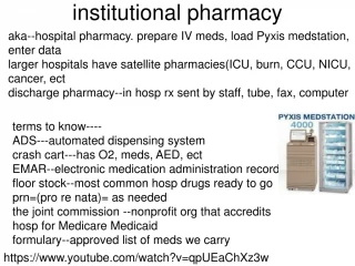 PPT - INSTITUTIONAL PHARMACY PRACTICE STANDARDS PowerPoint Presentation ...