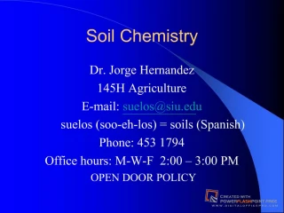 PPT - Soil Chemistry PowerPoint Presentation, free download - ID:424664