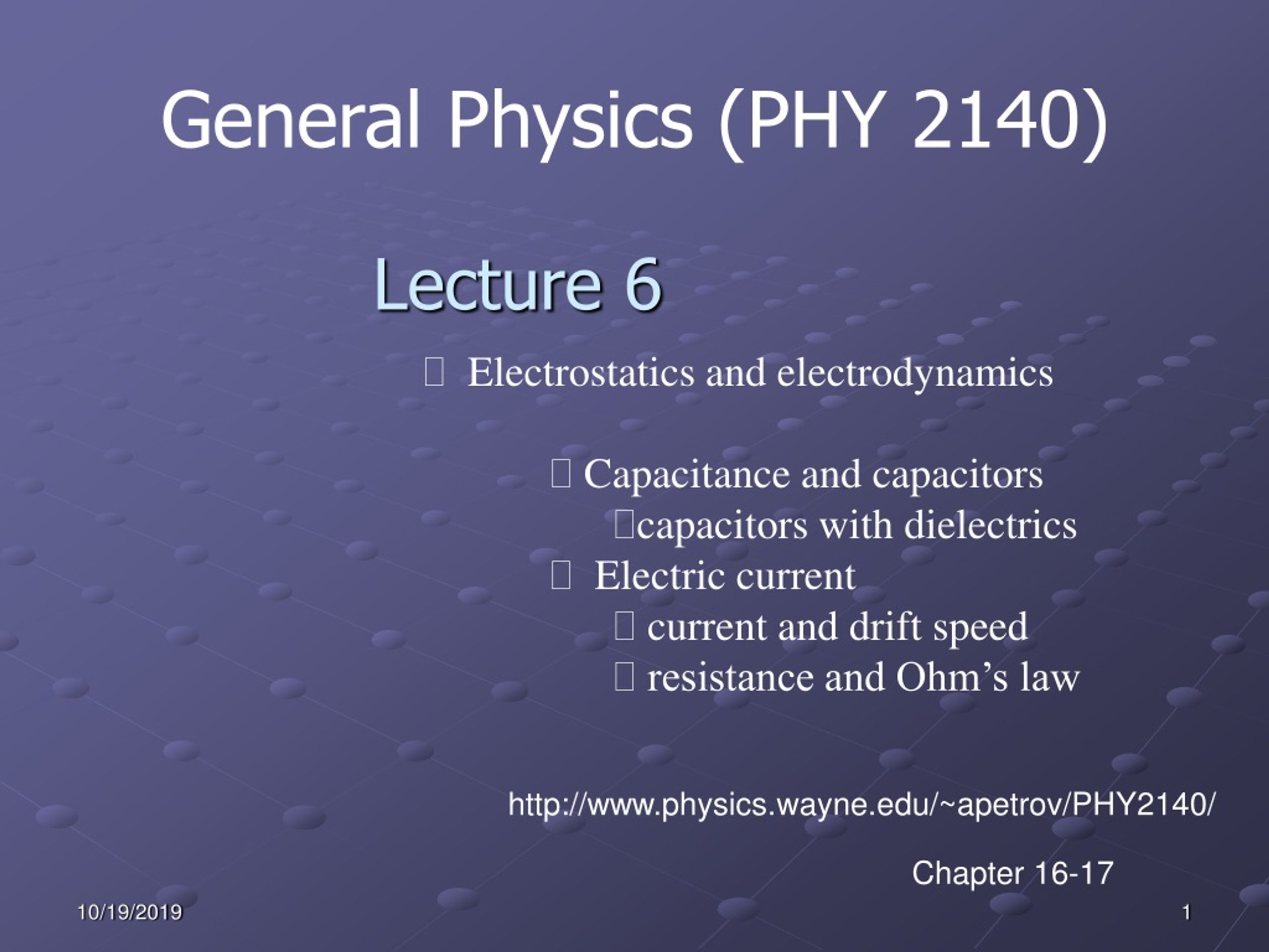 PPT - General Physics (PHY 2140) PowerPoint Presentation, free download ...