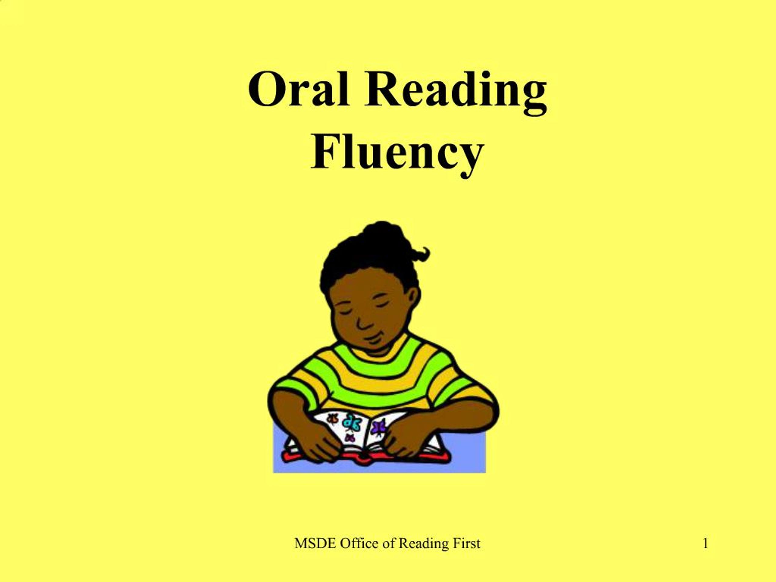 PPT - Oral Reading Fluency PowerPoint Presentation, free download - ID ...